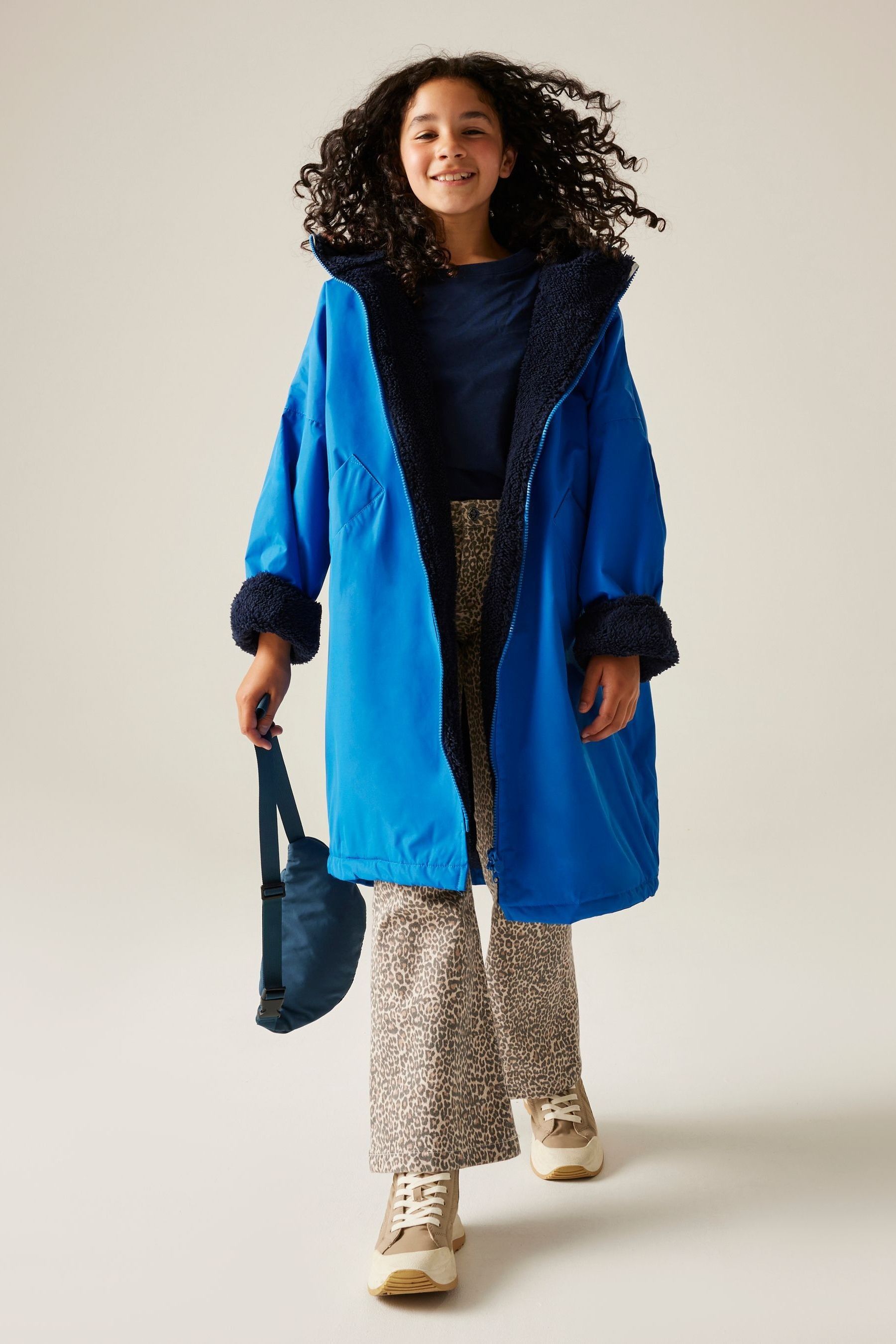 Buy Regatta Blue Junior Waterproof Fleece Lined Changing Robe from the ...