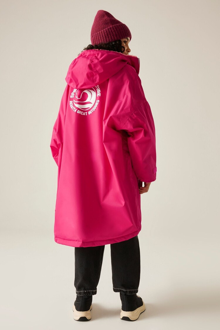 Buy Regatta Pink Junior Waterproof Fleece Lined Changing Robe from the ...