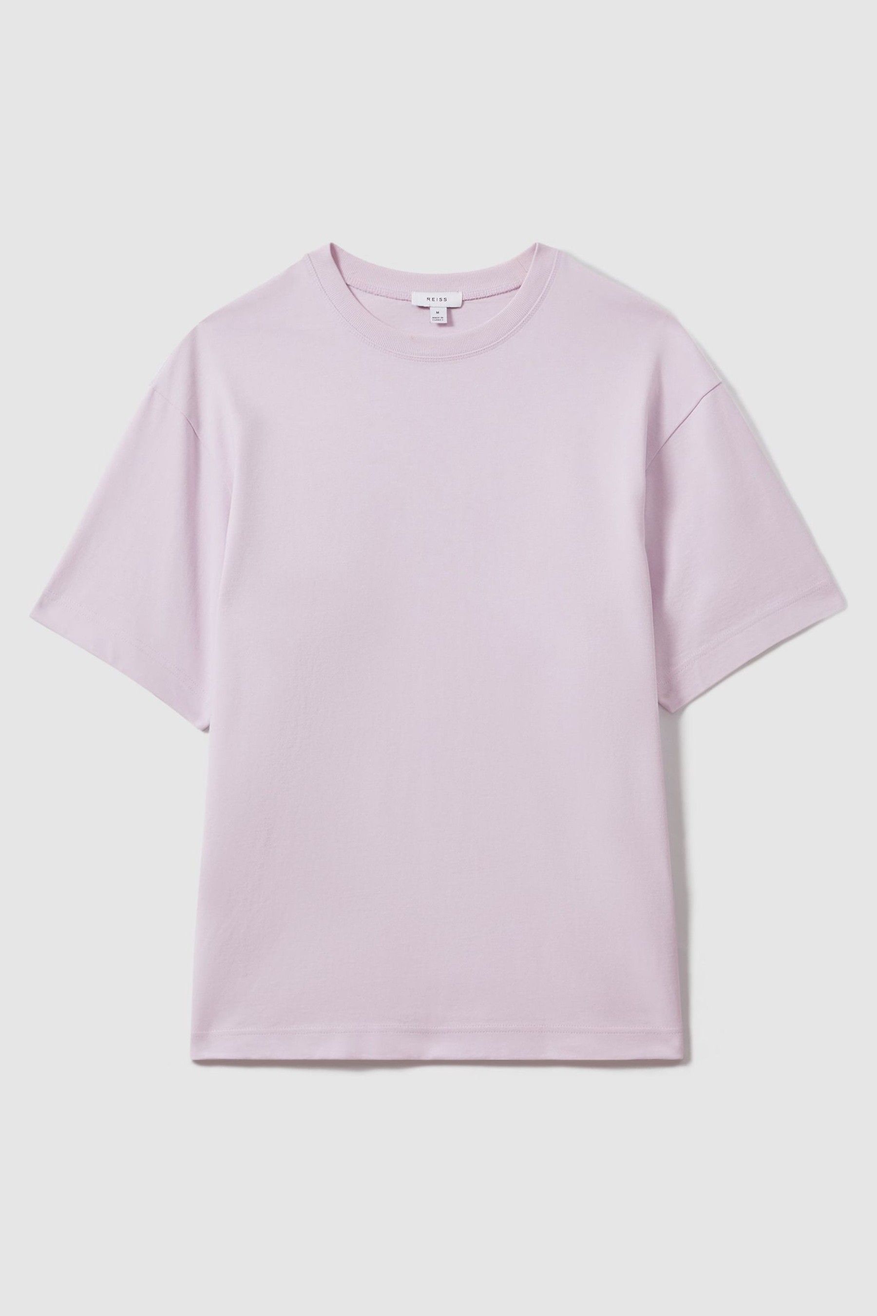 Buy Reiss Light Lilac Tate Oversized Garment Dye T-Shirt from the Next ...