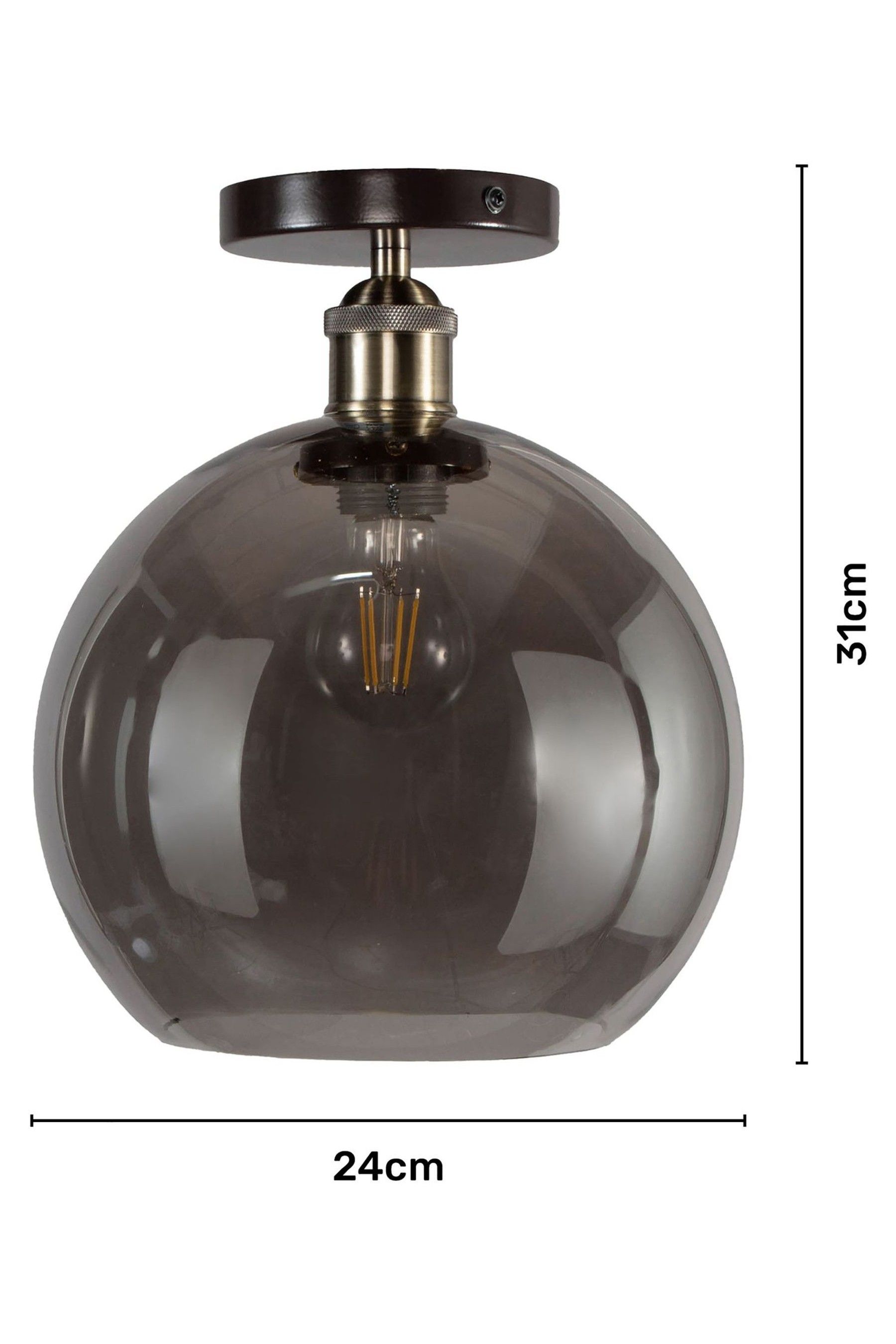 Buy BHS Bronze Carter Industrial Ceiling Light from the Next UK online shop