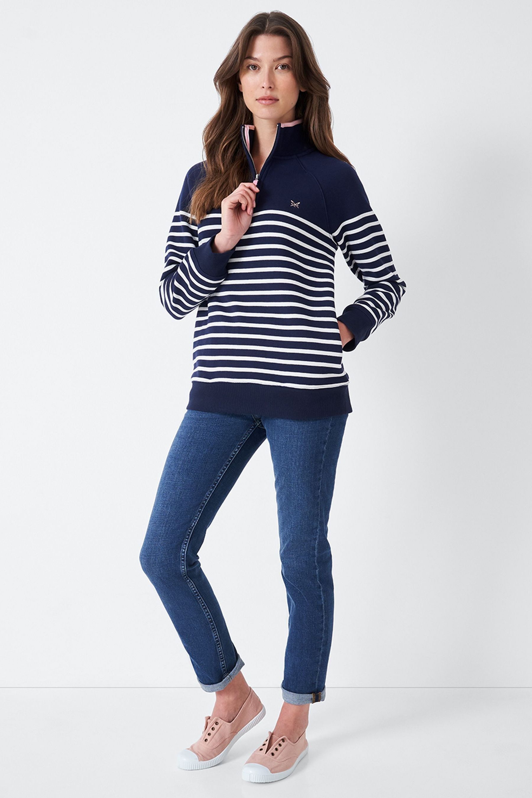 Buy Crew Clothing Half Zip Sweatshirt from the Next UK online shop