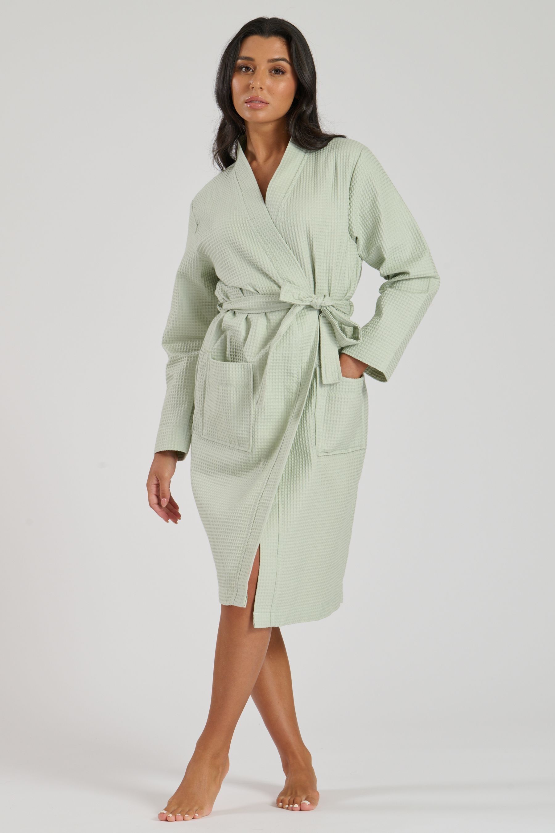 Buy Loungeable Natural 100% Cotton Waffle Robe from the Next UK online shop