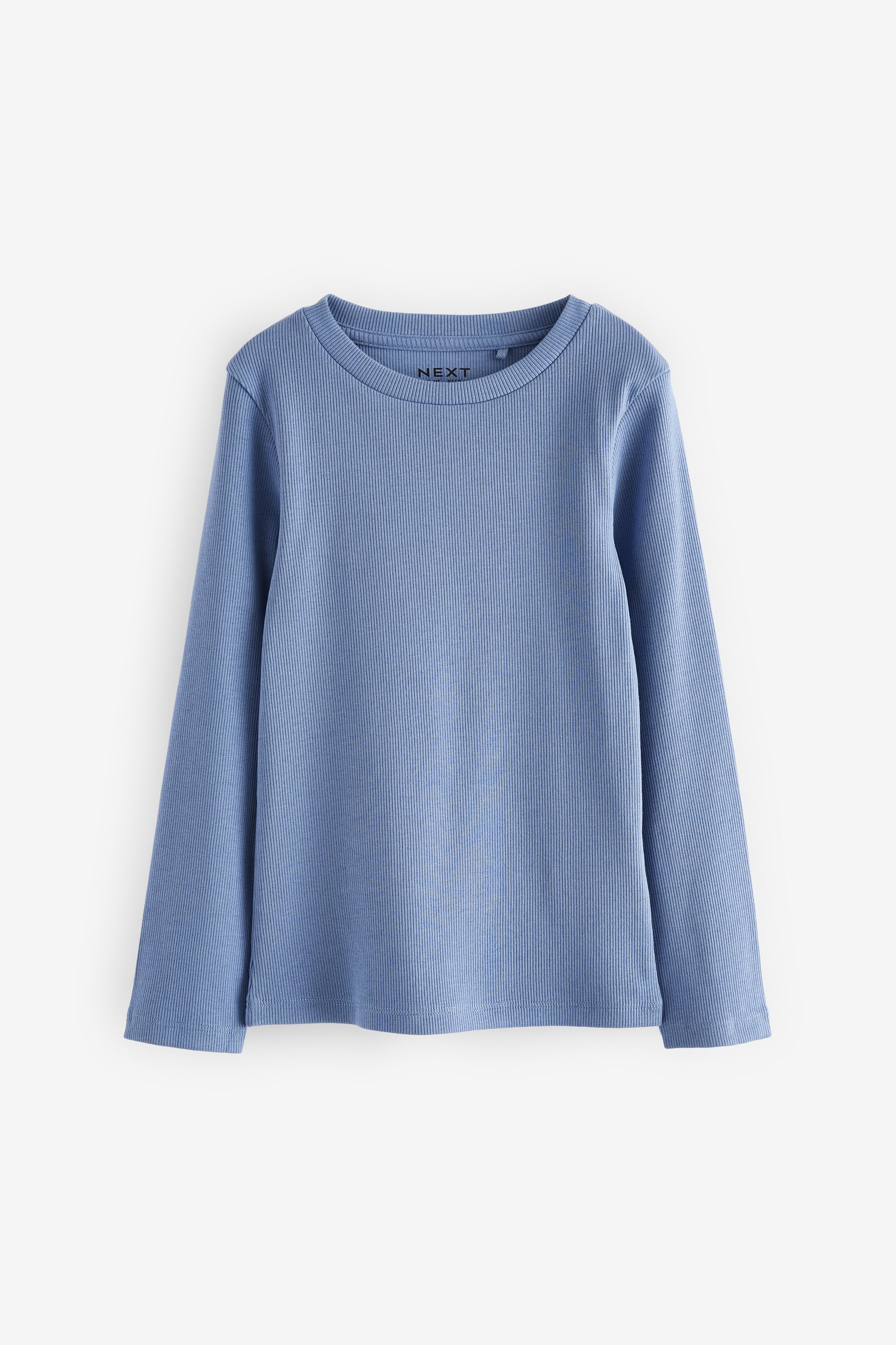 Buy Multi 5 Pack Ribbed Long Sleeve Tops (3-16yrs) from the Next UK ...