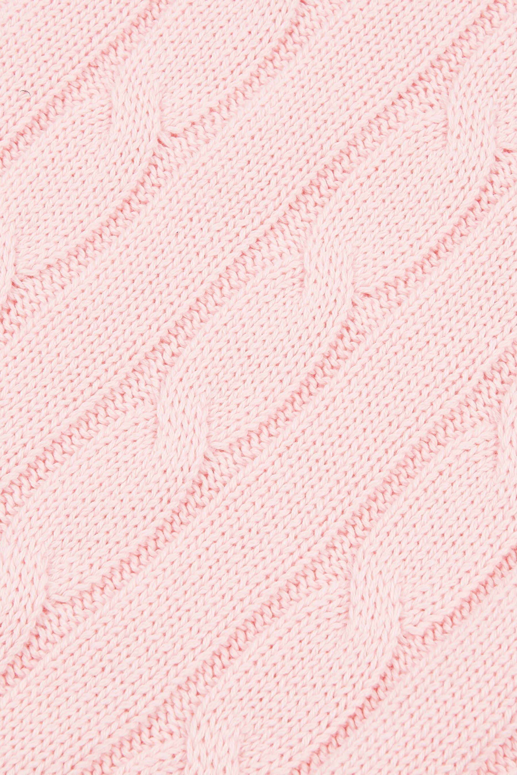 Buy U.S. Polo Assn. Pink Womens Crew Neck Cable Knit Pink Jumper from the Next UK online shop