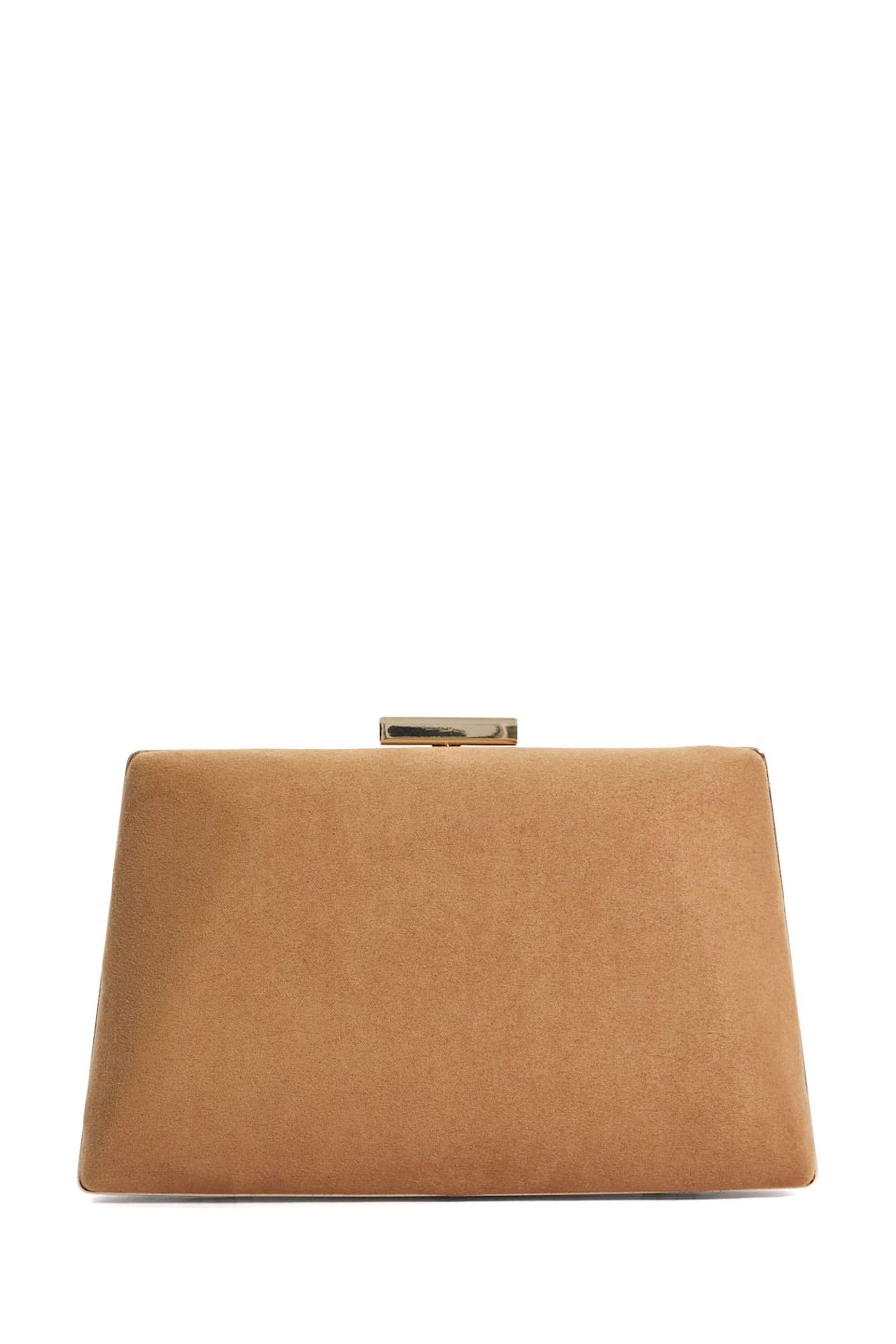 Buy Dune London Brown Bellaria Angled Frame Clutch Bag from the Next UK ...