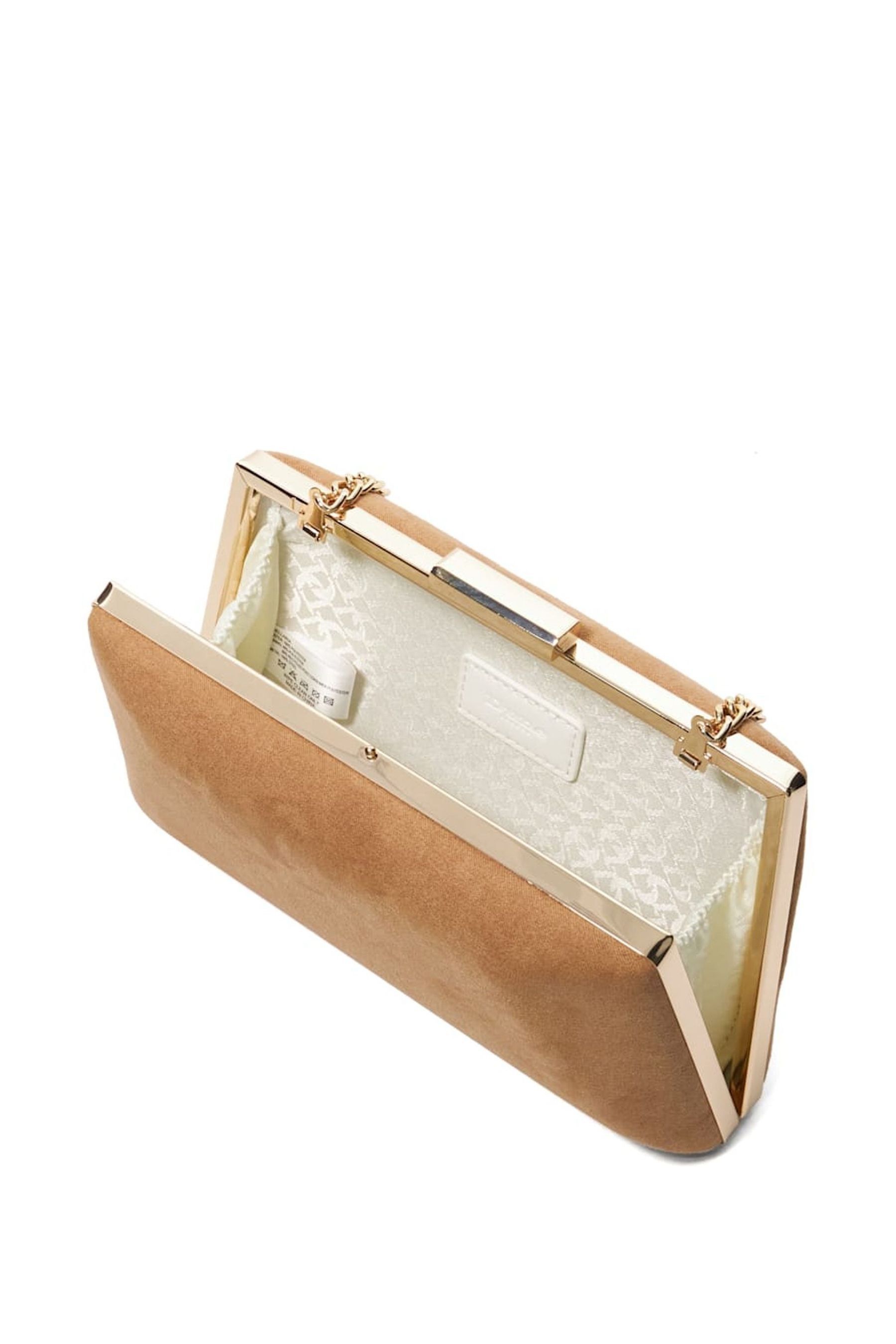 Buy Dune London Brown Bellaria Angled Frame Clutch Bag from the Next UK ...