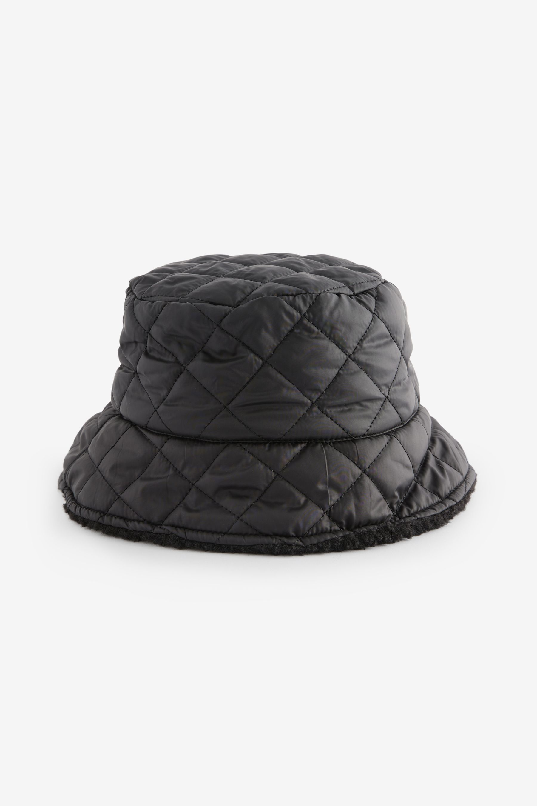 Buy Black Reversible Borg Bucket Hat from the Next UK online shop