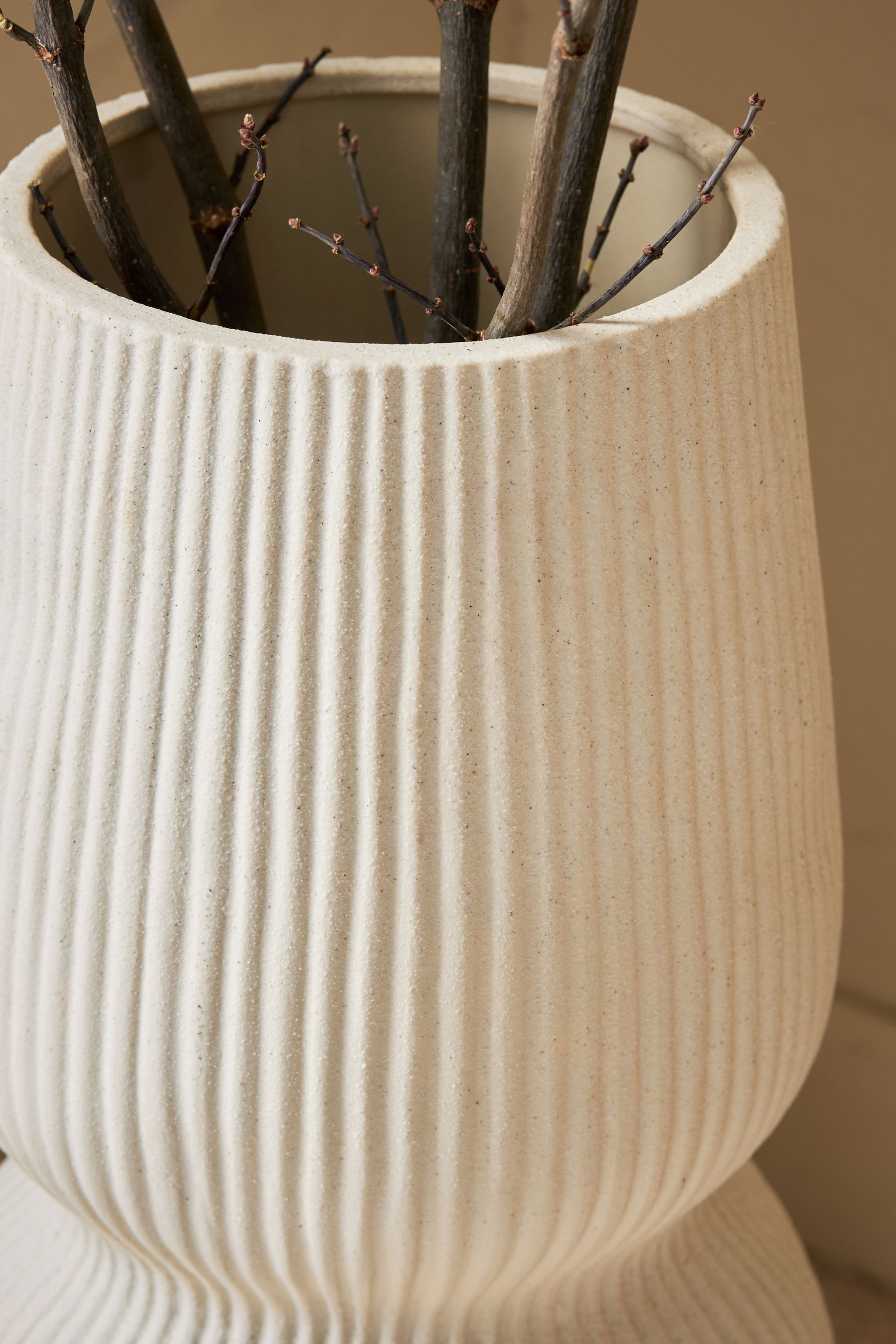 Buy Natural Organic Textured Extra Large Vase from the Next UK online shop