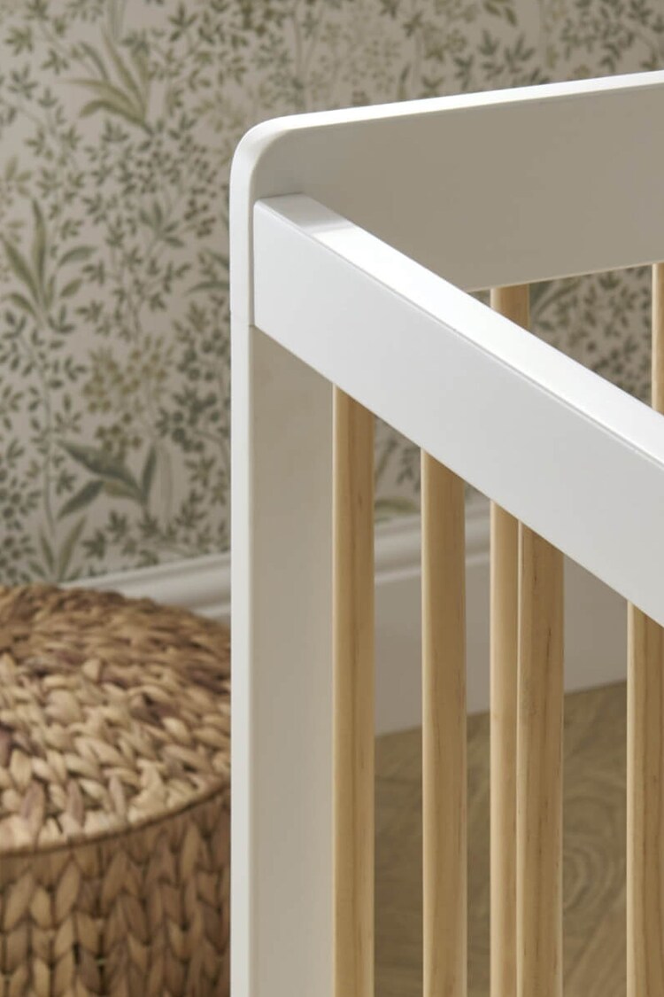 Buy Cuddleco White Nola Cot Bed Flint Blue from the Next UK online shop