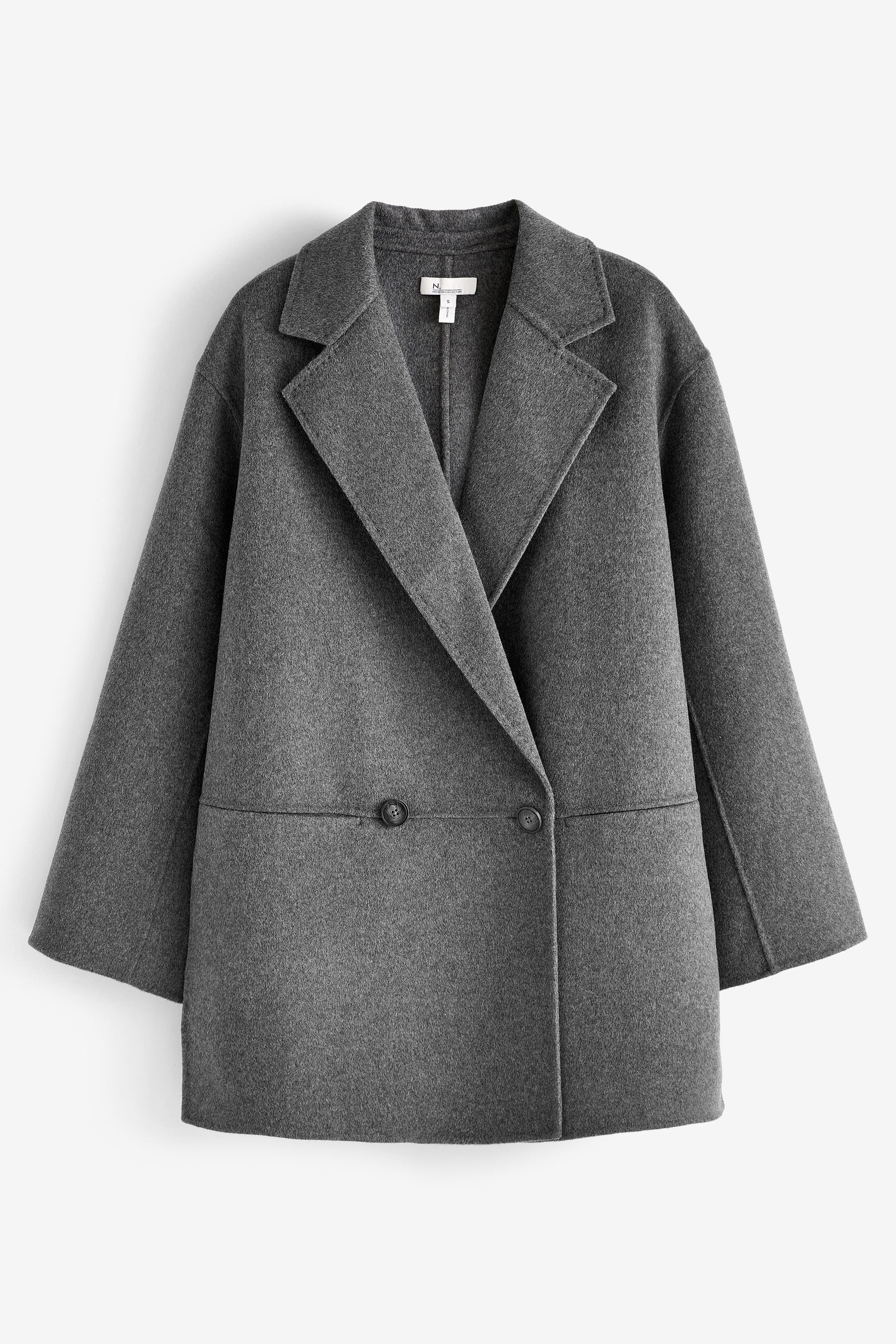 Buy Grey Premium Handsewn Wool Blend Blazer Coat from the Next UK ...