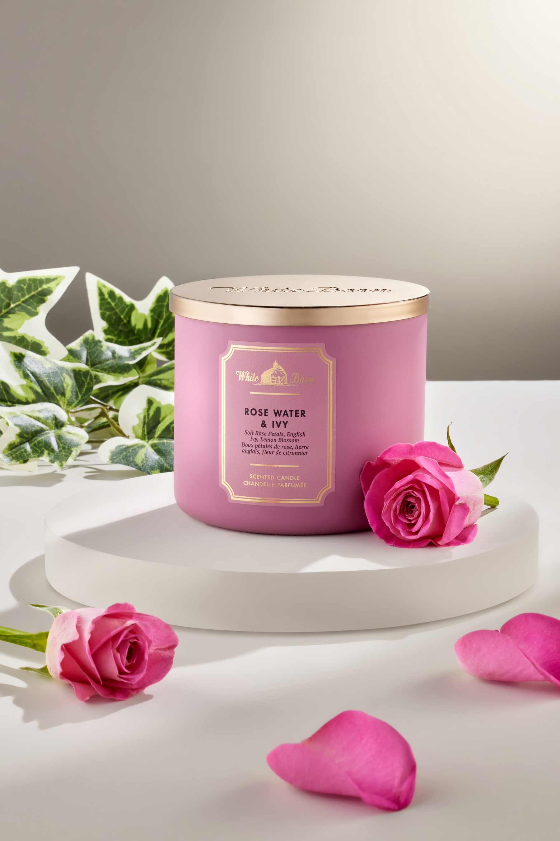 Buy Bath & Body Works Rosewater And Ivy 3-Wick Candle 14.5 oz / 411 g ...