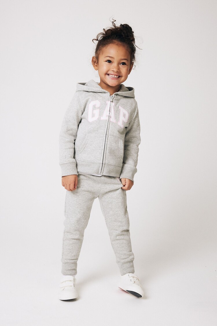 Buy Gap Light Grey Logo Zip Through Hoodie (Newborn-4yrs) from the Next ...