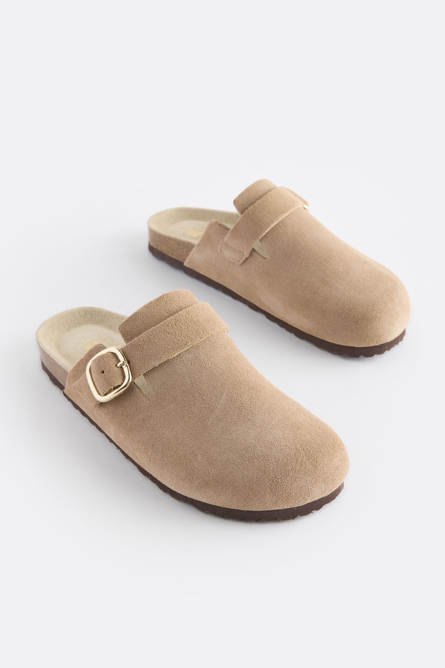 Buy Neutral Forever Comfort® Leather Footbed Clogs from Next Australia