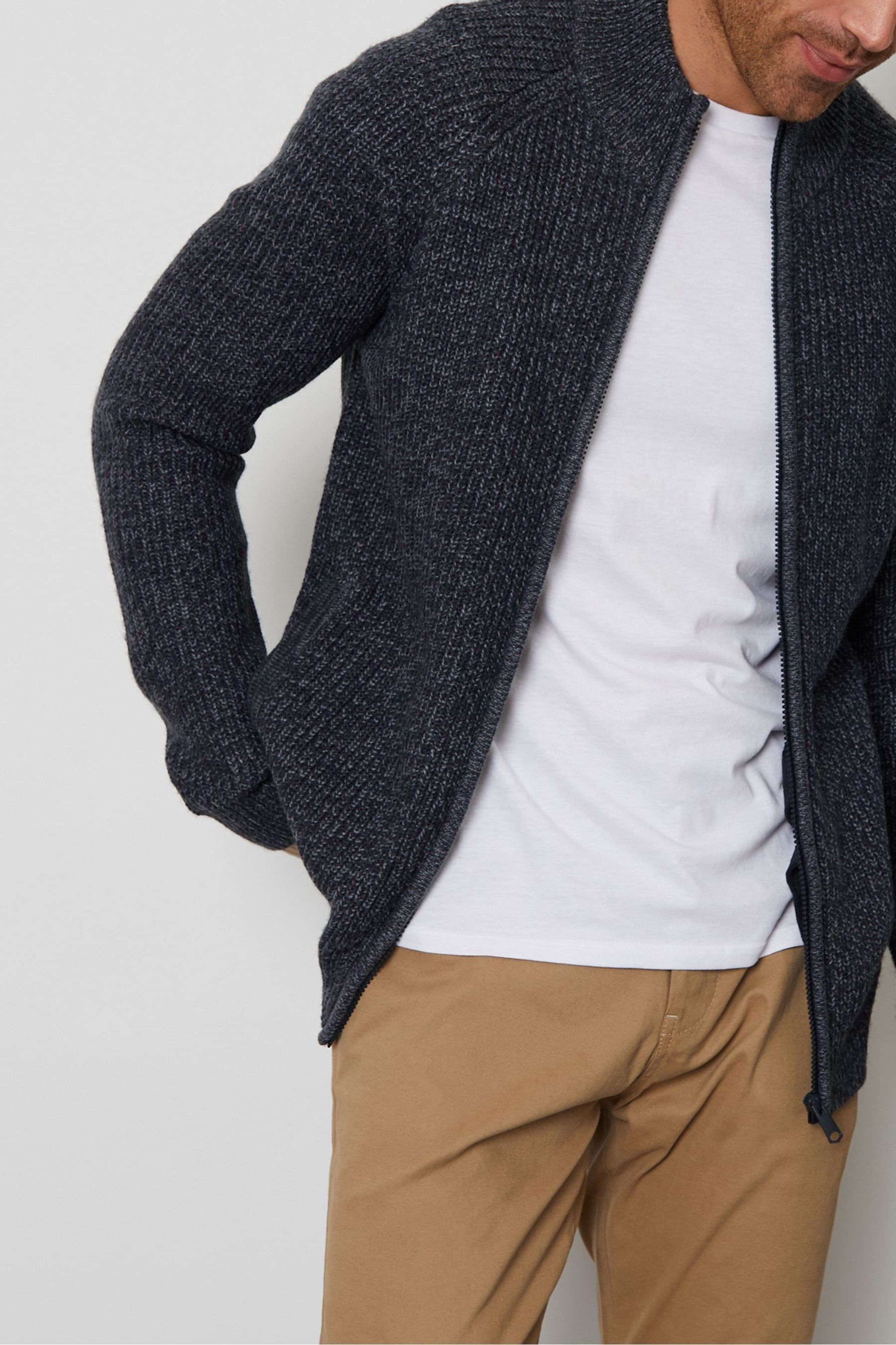 Buy Threadbare Navy Zip Through Cardigan from the Next UK online shop