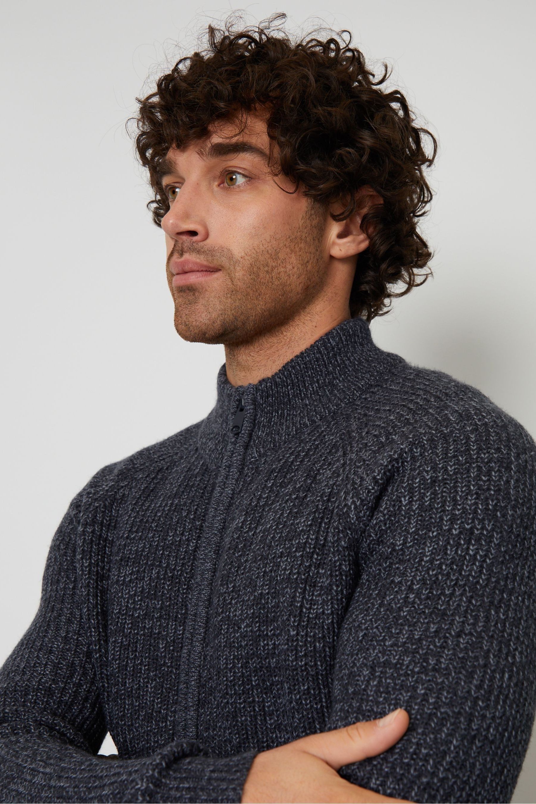 Buy Threadbare Navy Zip Through Cardigan from the Next UK online shop