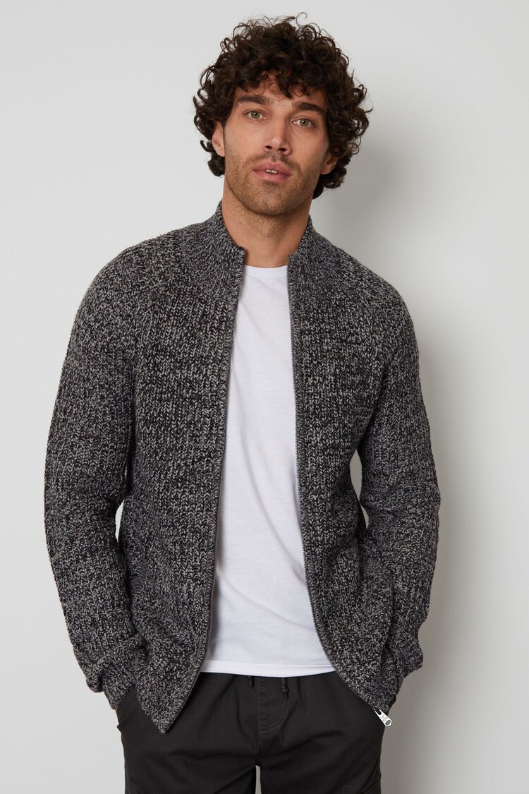Buy Threadbare Grey Zip Through Cardigan from the Next UK online shop