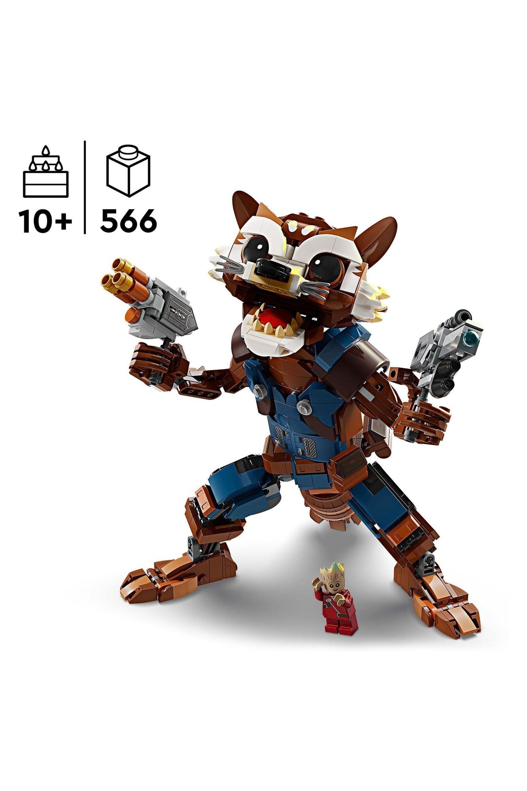 Buy Lego Marvel Rocket Baby Groot Buildable Toy Figures 76282 from the ...