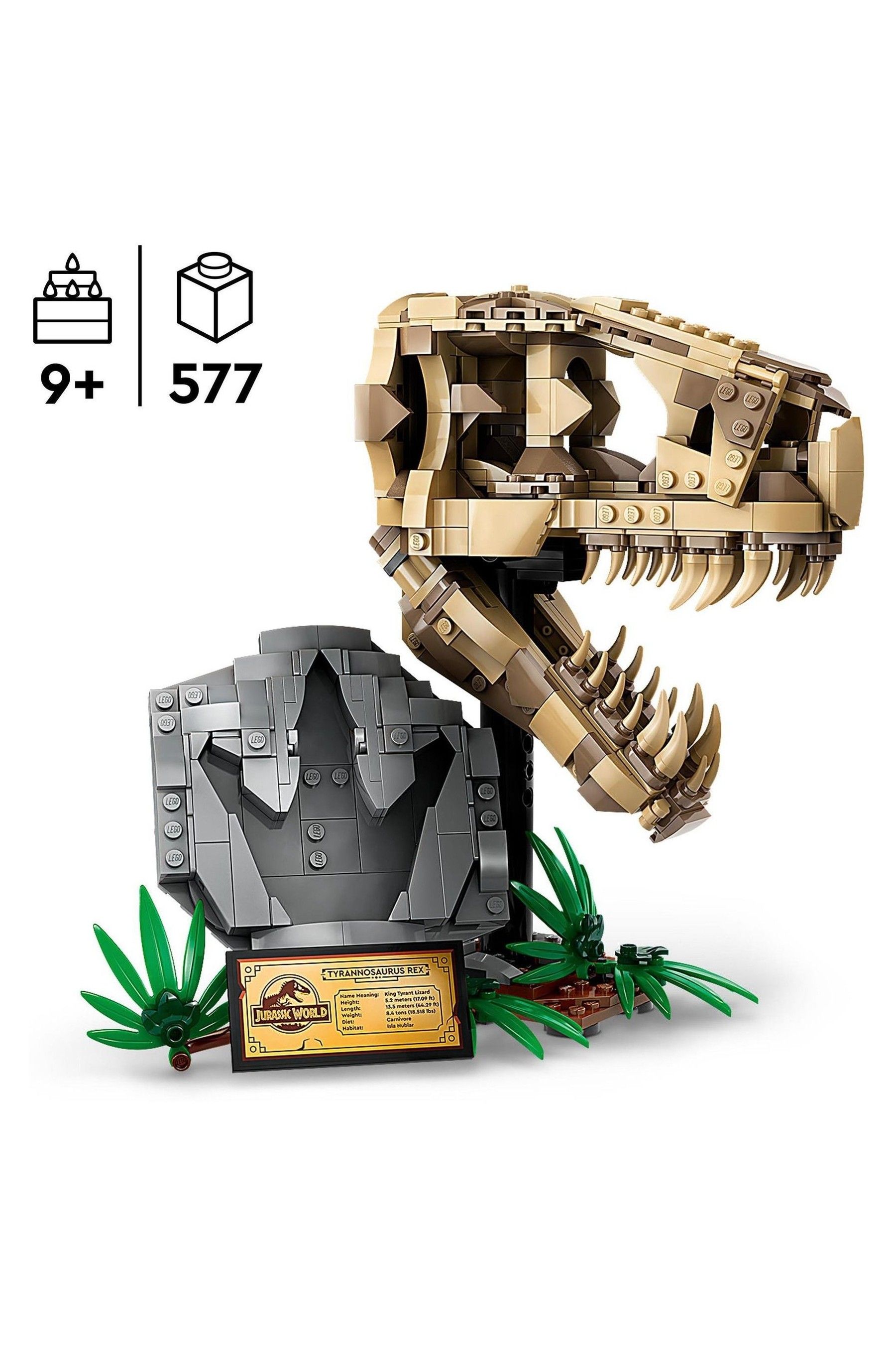 Buy Lego Jurassic World Dinosaur Fossils T. rex Skull Toy 76964 from ...
