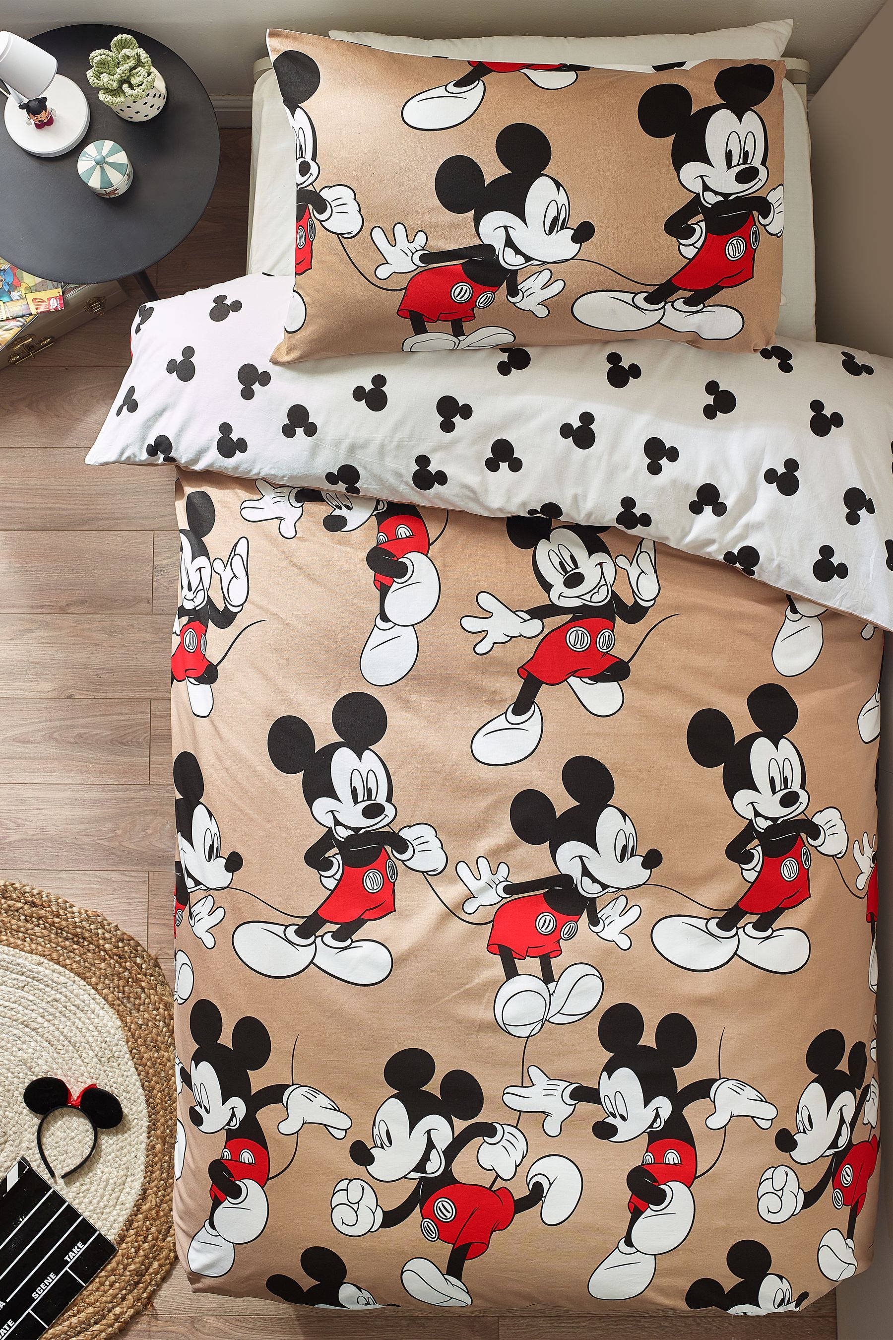 Buy Mickey Mouse 100% Cotton Duvet Cover and Pillowcase Set from the ...