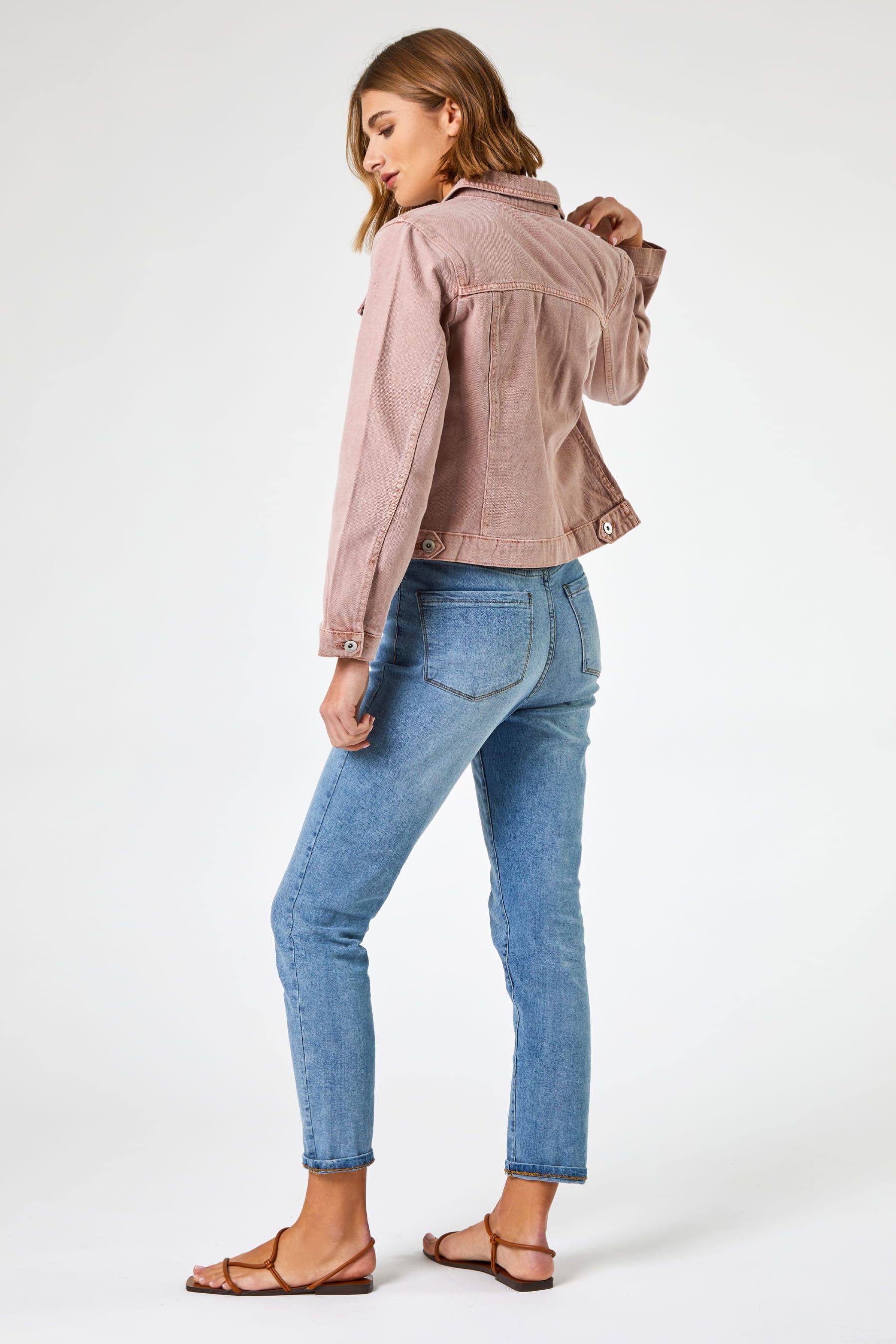 Buy Roman Pink Denim Jacket from the Next UK online shop