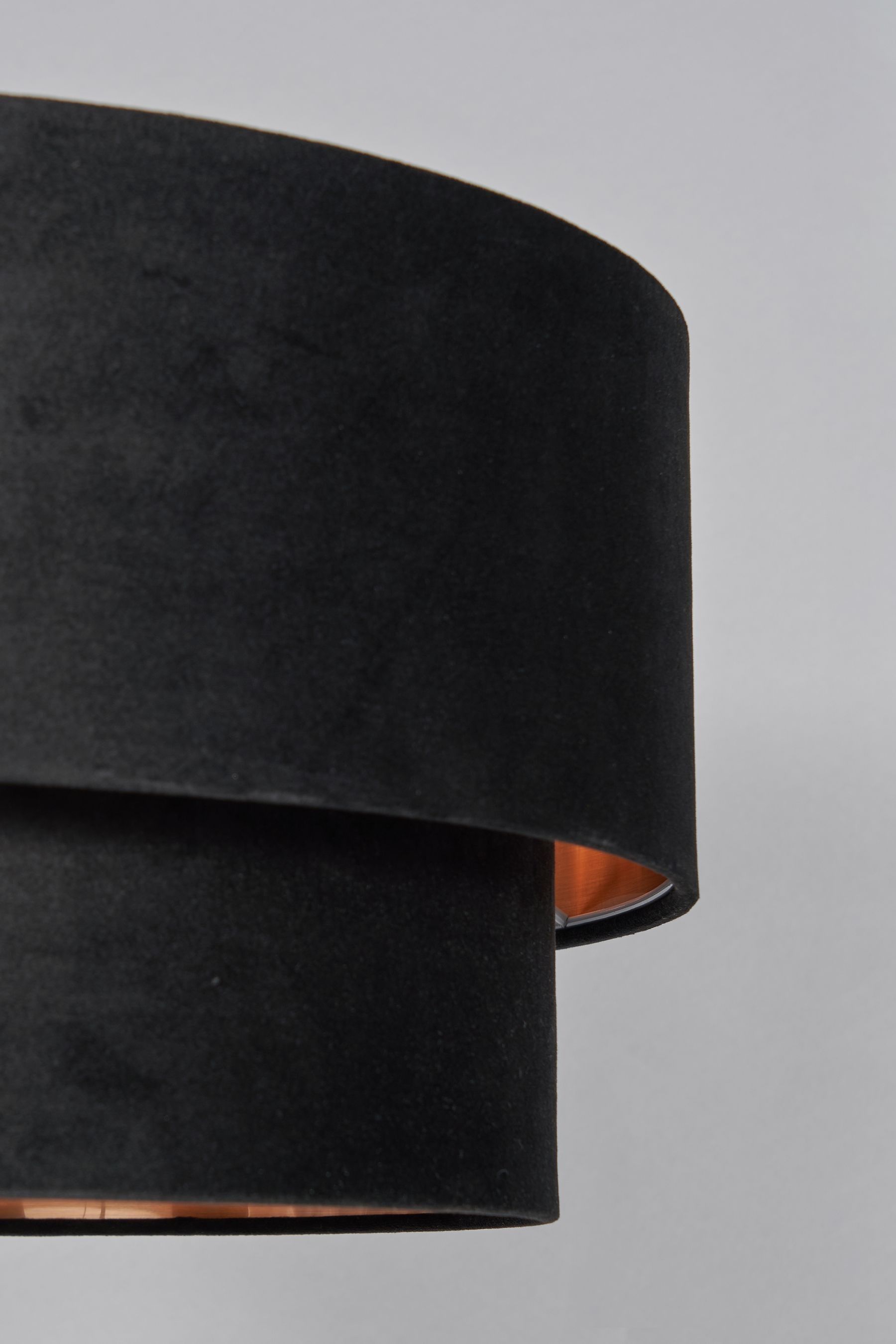 Buy BHS Black Velvet Shade Ceiling Light from the Next UK online shop