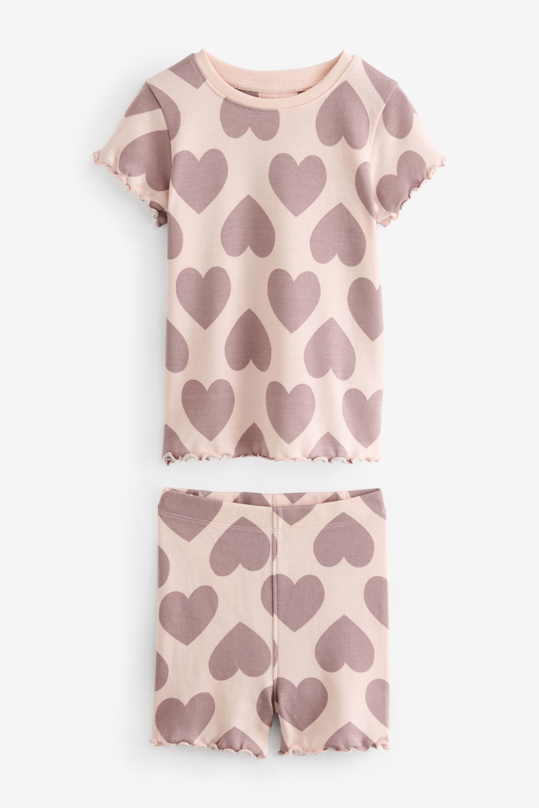 Buy Neutral 100% Cotton Short Pyjamas 3 Pack (9mths-12yrs) from the Next UK online shop