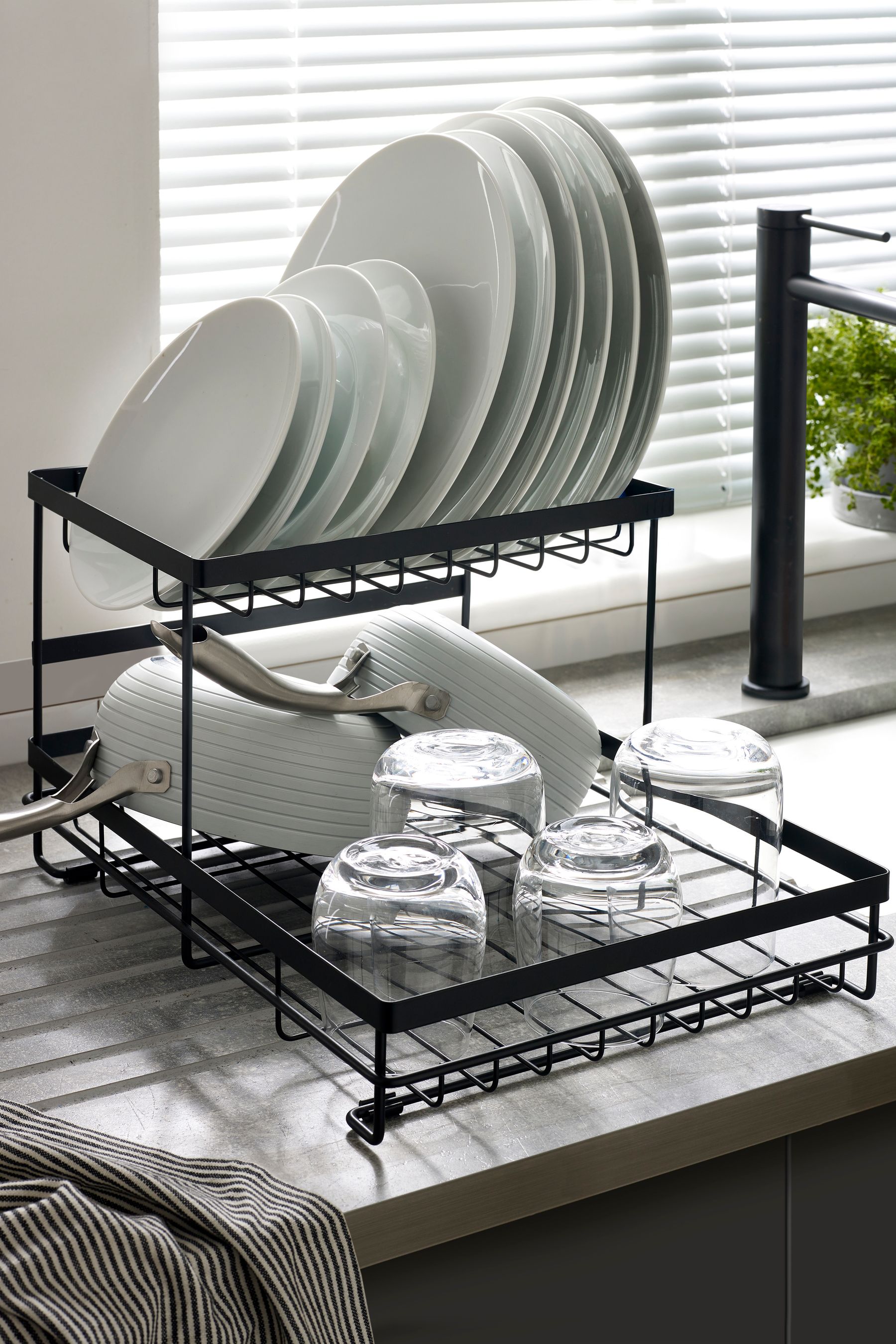 Buy Black Bronx Two Tier Dish Drainer from the Next UK online shop