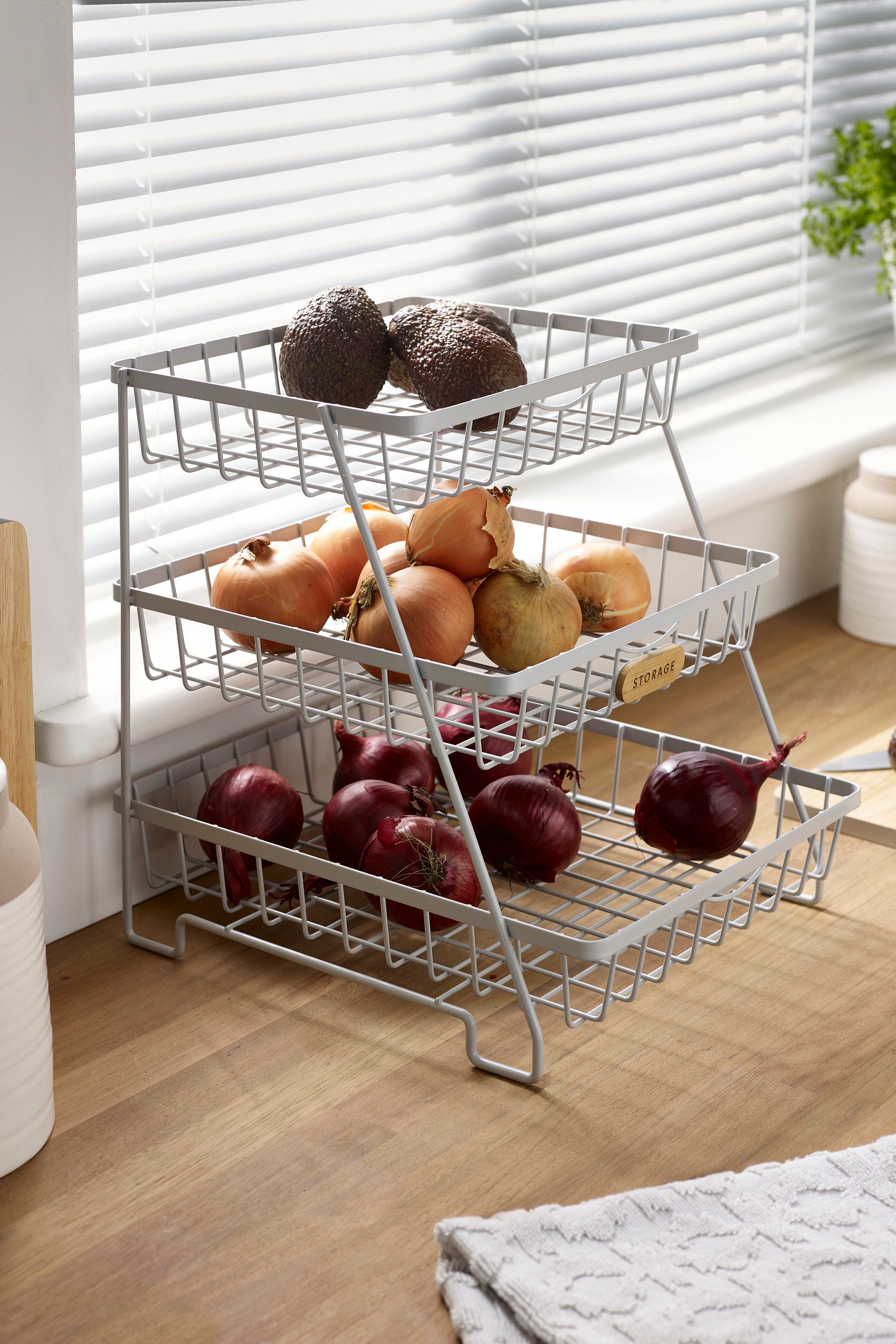 Buy Grey Malvern 3 Tier Kitchen Storage Caddy from the Next UK online shop