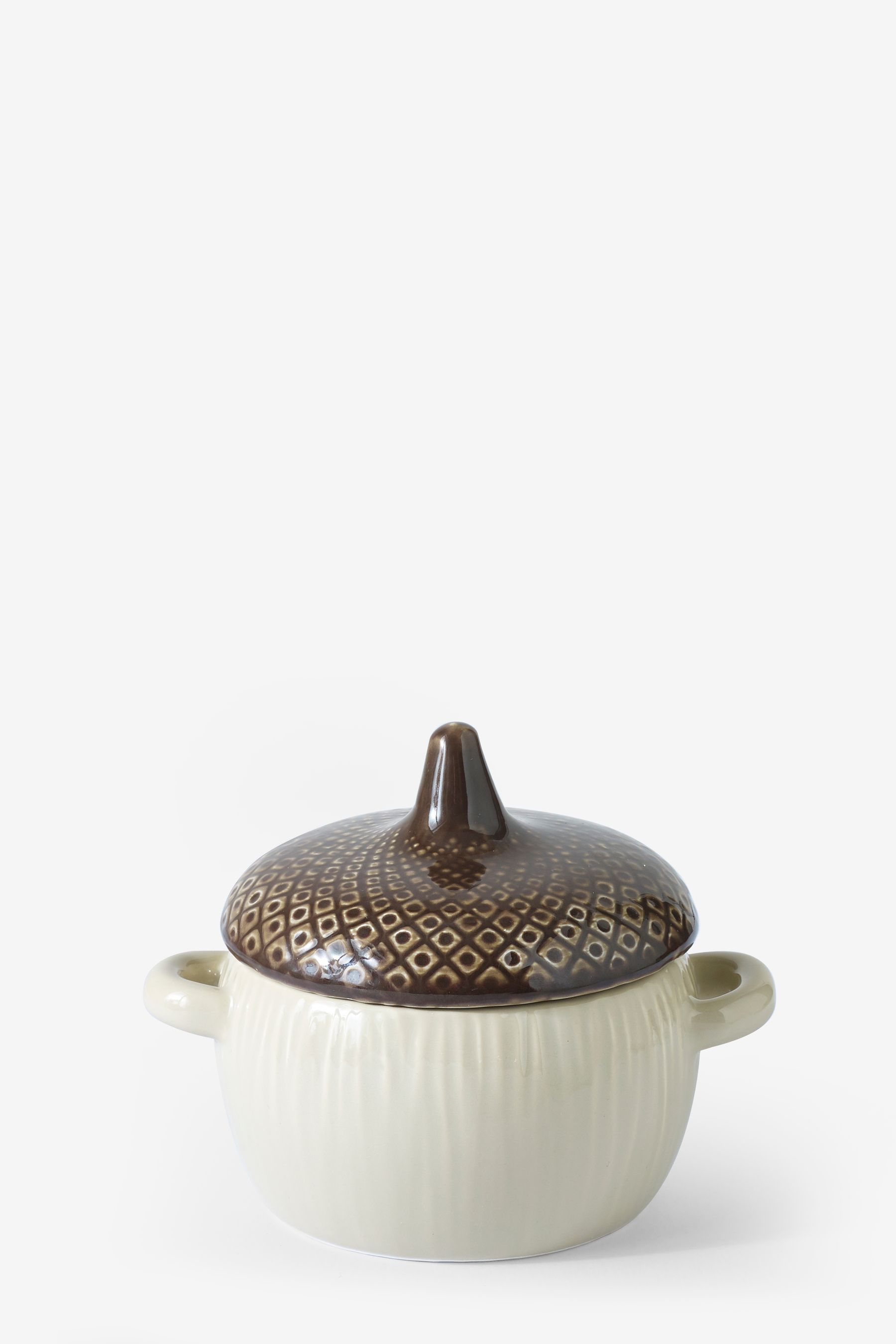 Buy Natural Acorn Nibble Bowl With Lid from the Next UK online shop