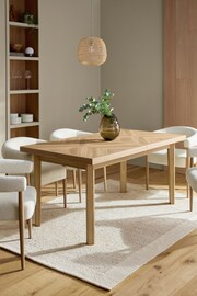 Buy Light Natural Hayford Oak Effect Extending 6 to 8 Seater Dining ...