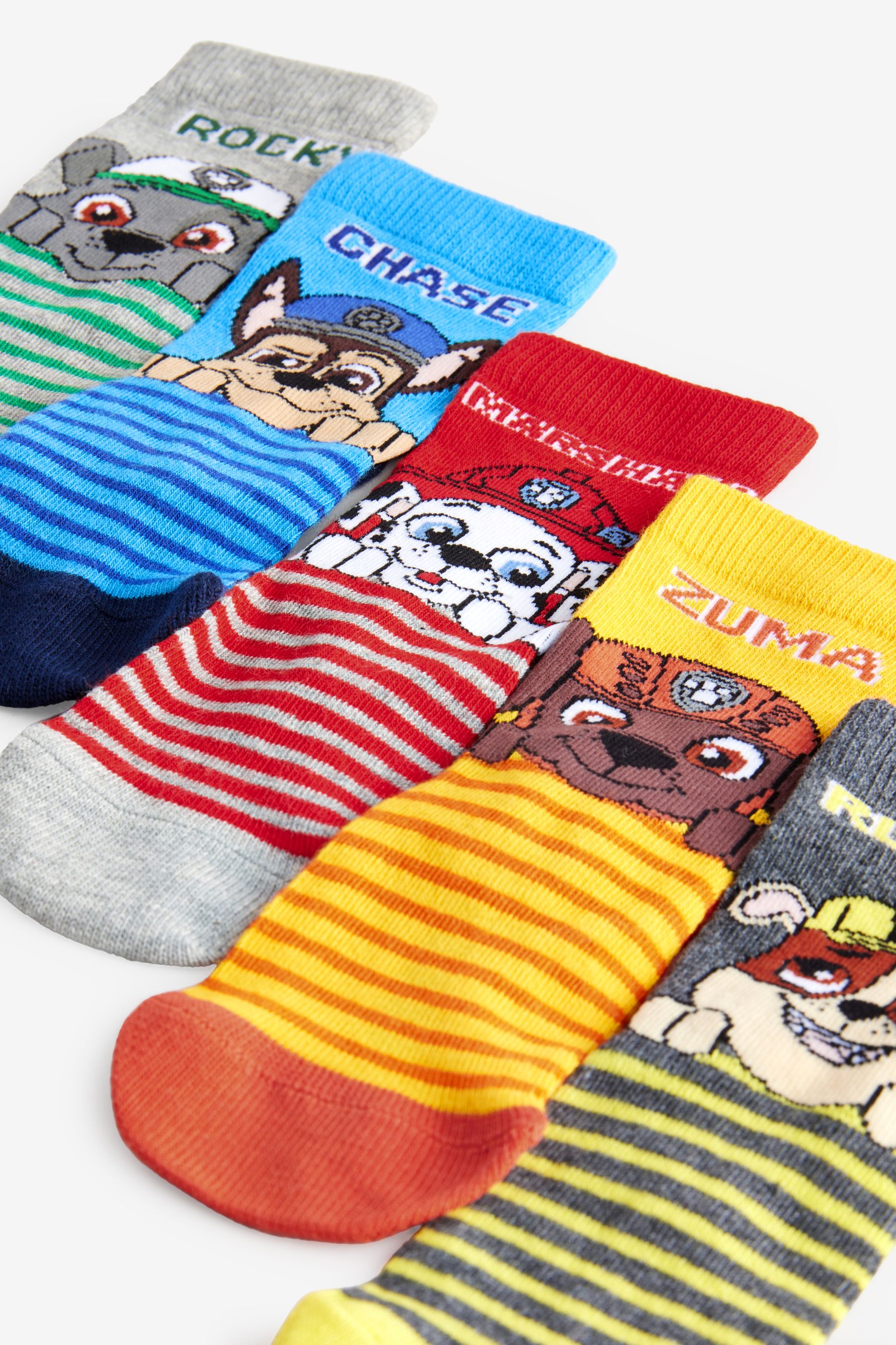Buy PAW Patrol License Character Cotton Rich Socks 5 Pack from the Next ...