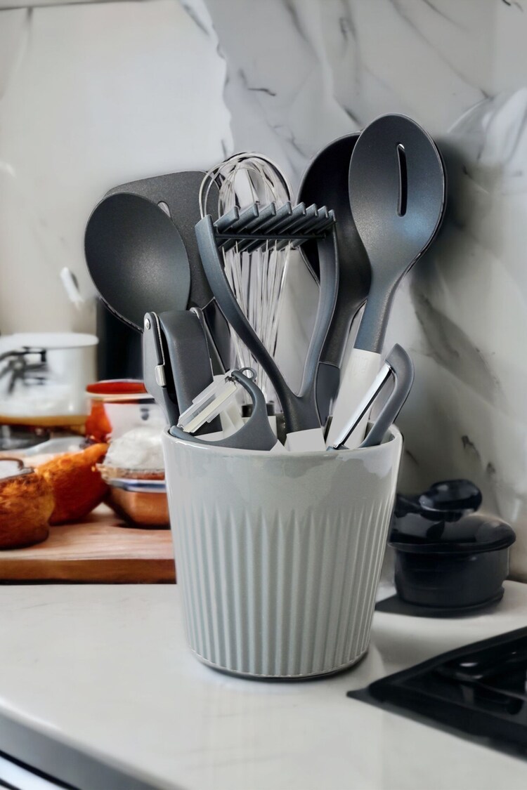 Buy eKu Set of 9 Grey Kitchen Utensils from the Next UK online shop