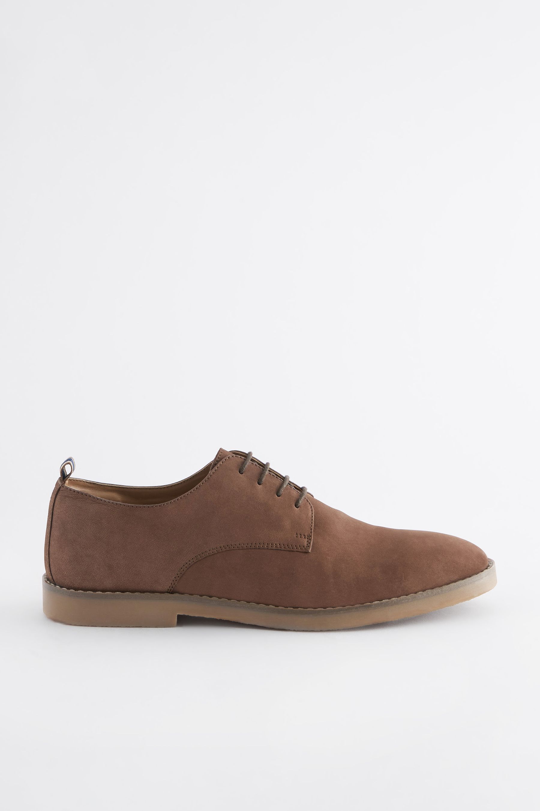 Buy Tan Brown Leather Smart Casual Derby Shoes from the Next UK online shop