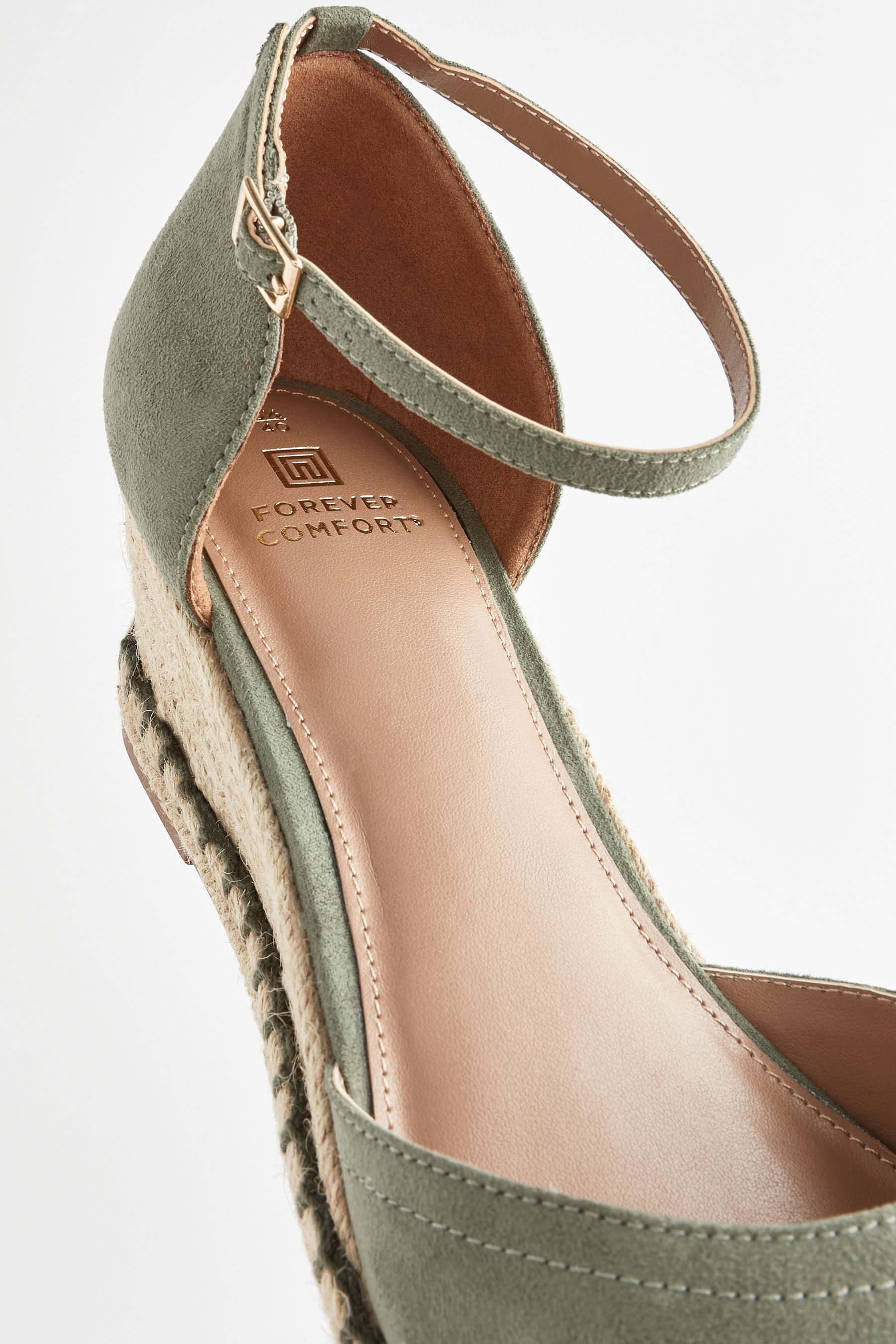 Buy Green Standard/Wide Fit Forever Comfort® Closed Toe Wedges from the ...