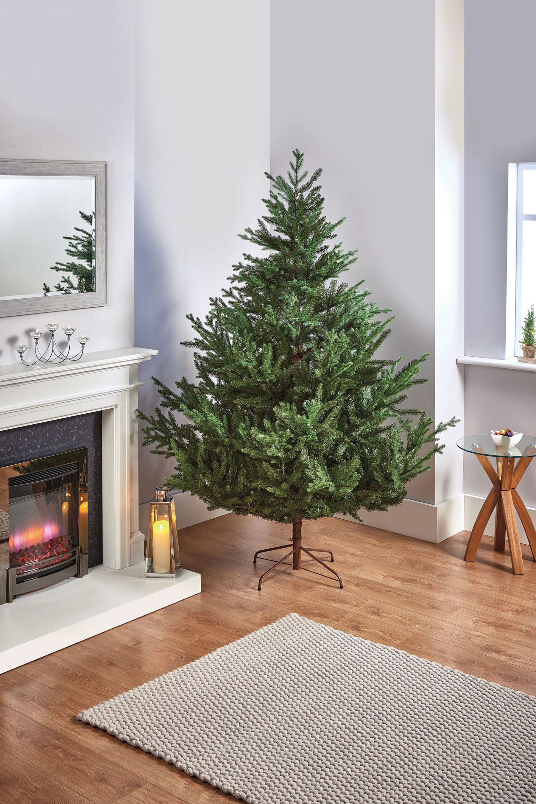 Santa S Best 7Ft Natural Look Christmas Tree at Alvera Rollins blog