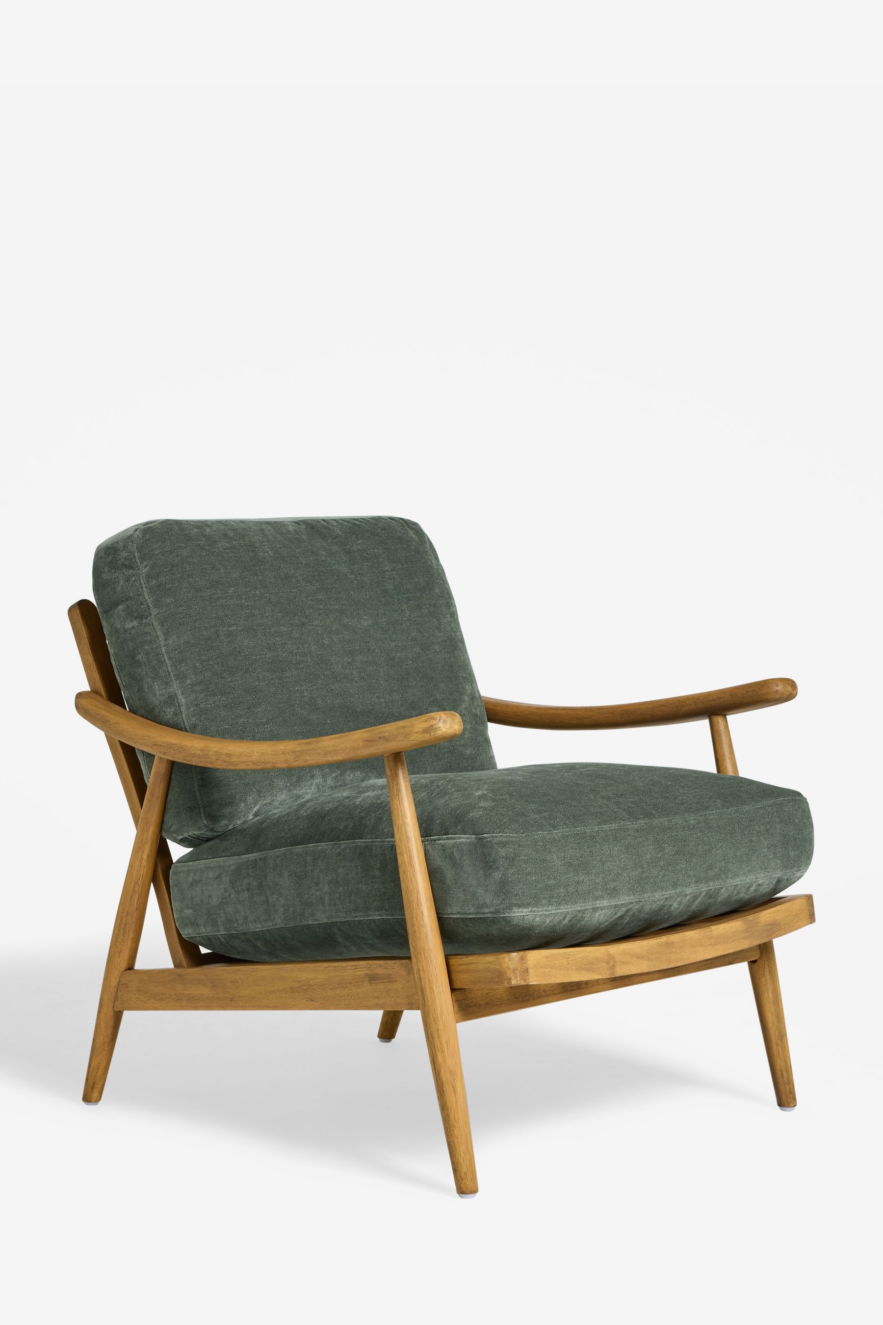 Buy Relaxed Chenille Forest Green Bronx Frame Hampton Wooden Accent ...