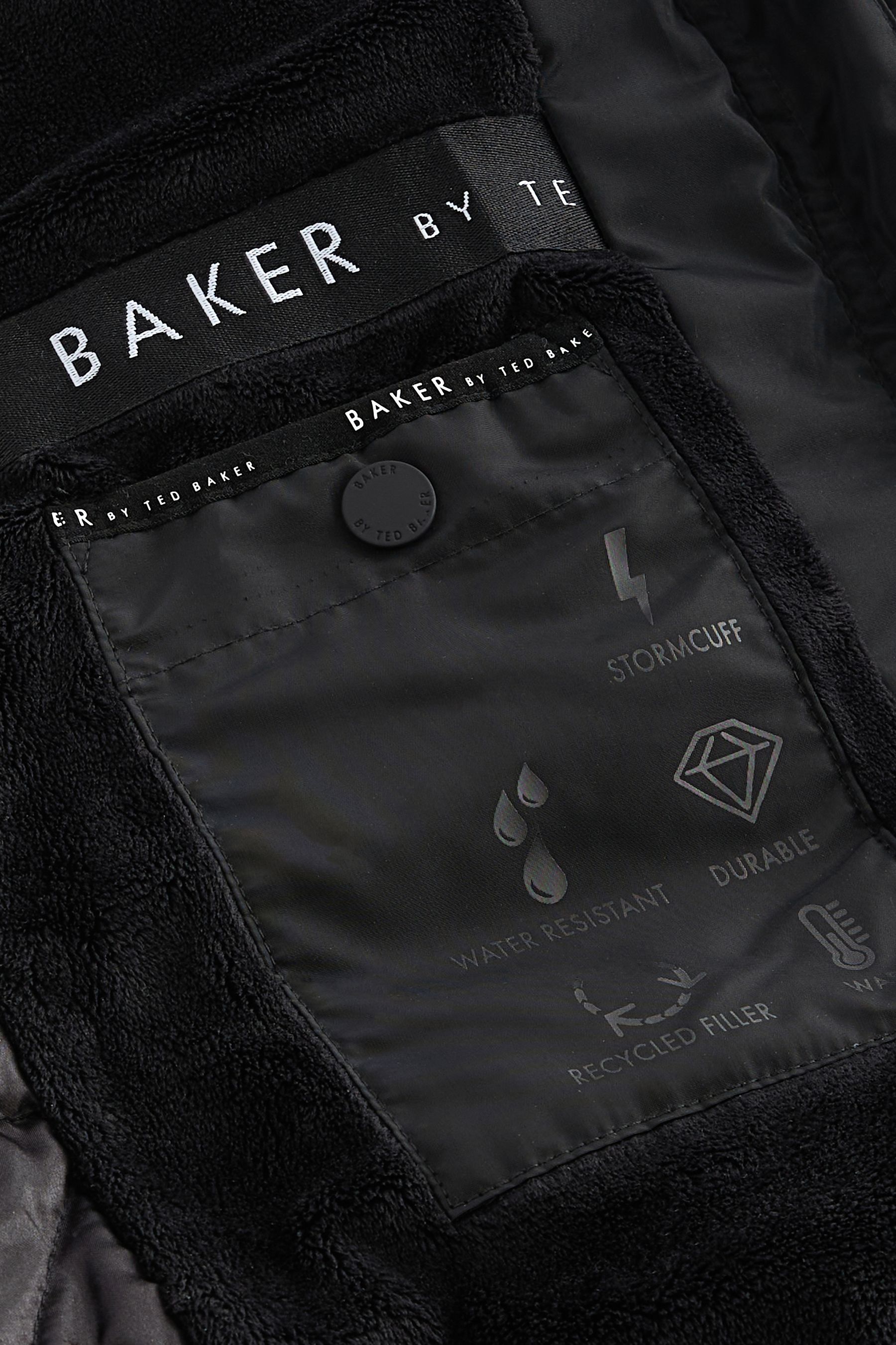 Buy Baker by Ted Baker Shower Resistant Long Padded Coat from the Next ...