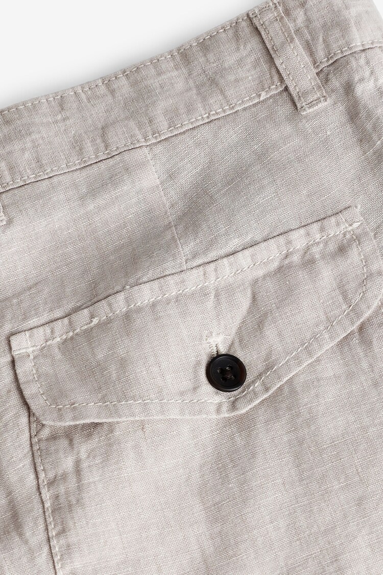 Buy Light Grey 100% Linen Drawstring Trousers from the Next UK online shop
