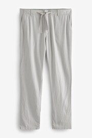 Buy Grey Light Linen Viscose Drawstring Trousers from the Next UK ...