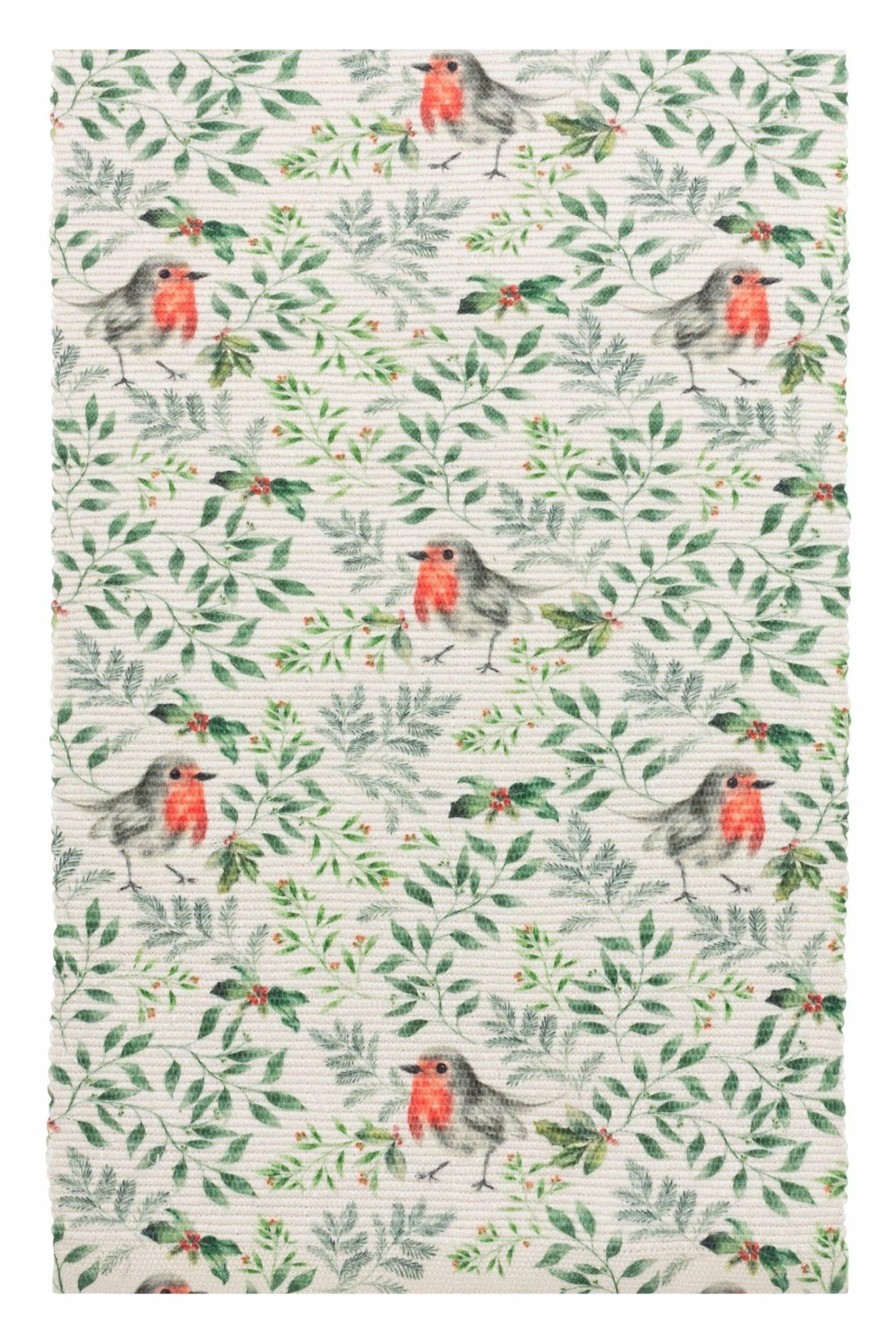 Buy Evans Lichfield Green Robin Christmas Table Runner from the Next UK ...