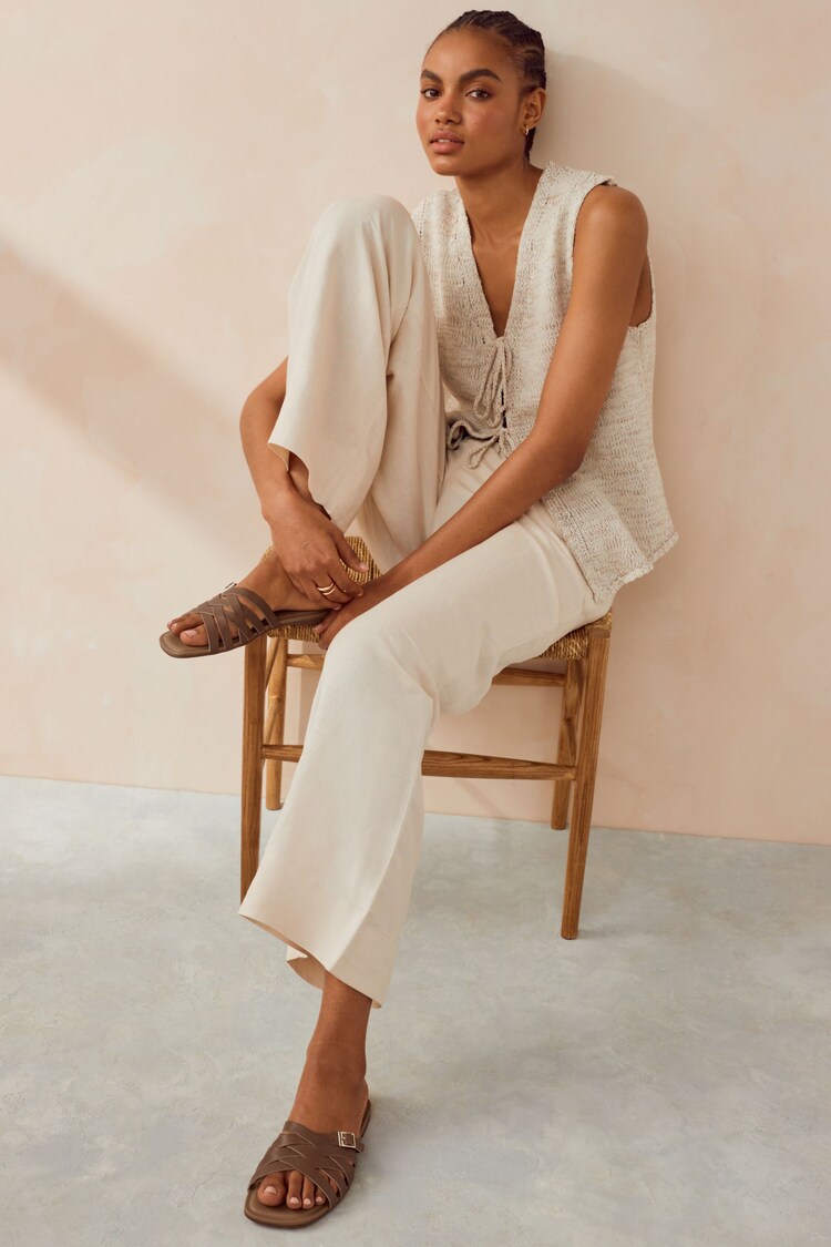 Buy Tan Brown Forever Comfort® Cross Strap Mules from the Next UK ...
