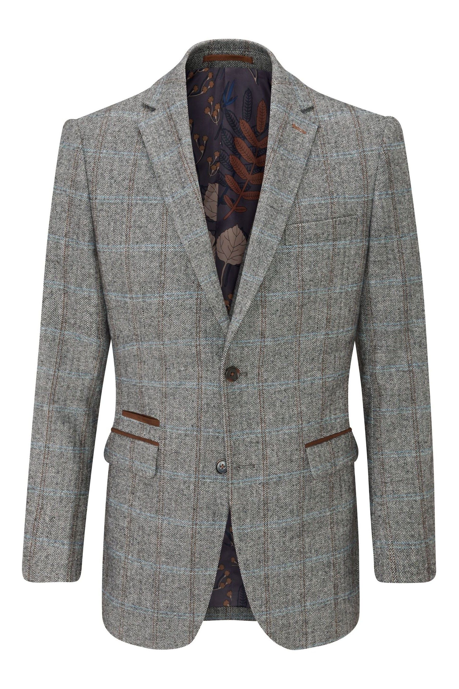 Buy Skopes Grey Tailored Fit Rowan Suit: Jacket from the Next UK online ...