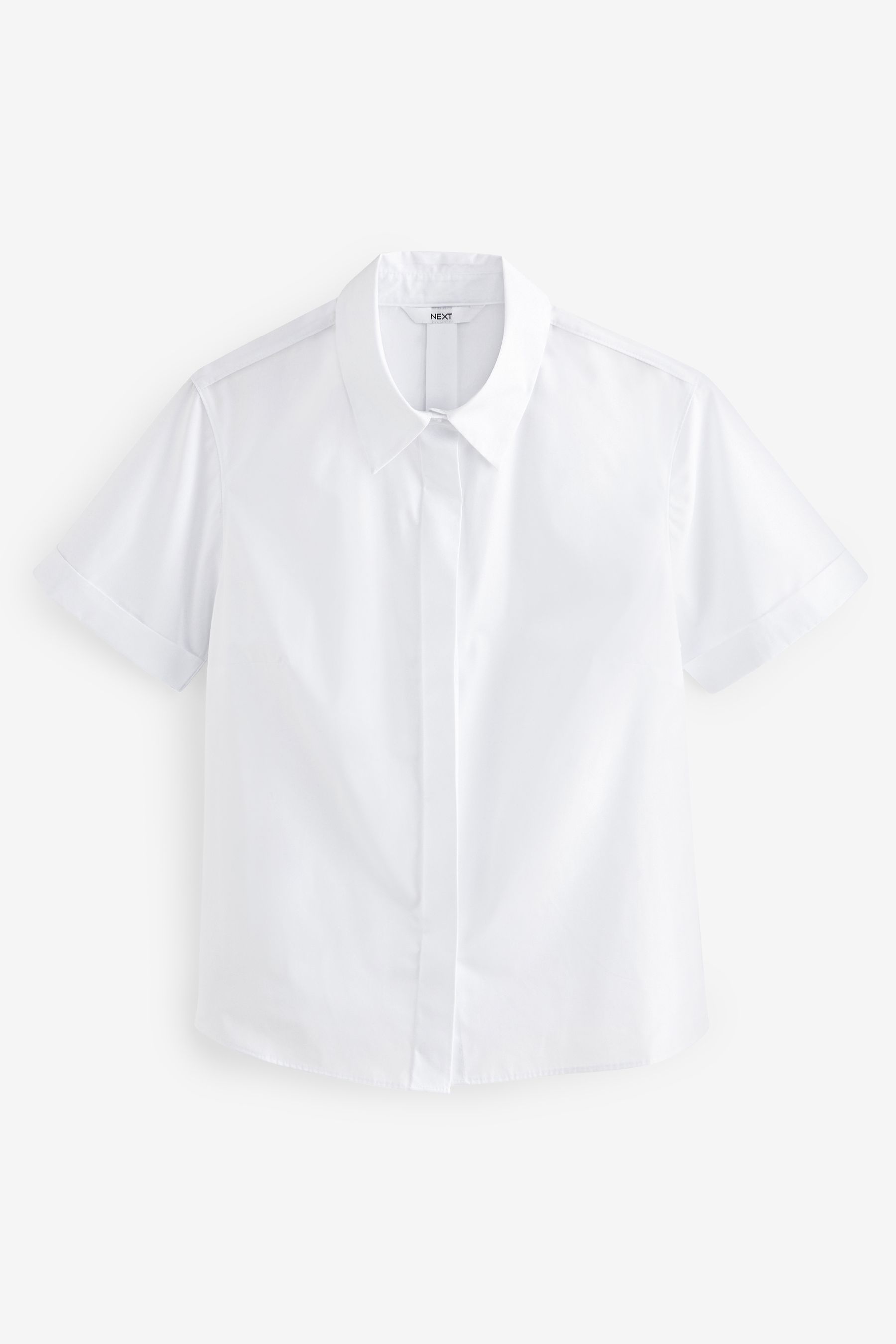 Buy White Short Sleeve Collared Shirt from the Next UK online shop