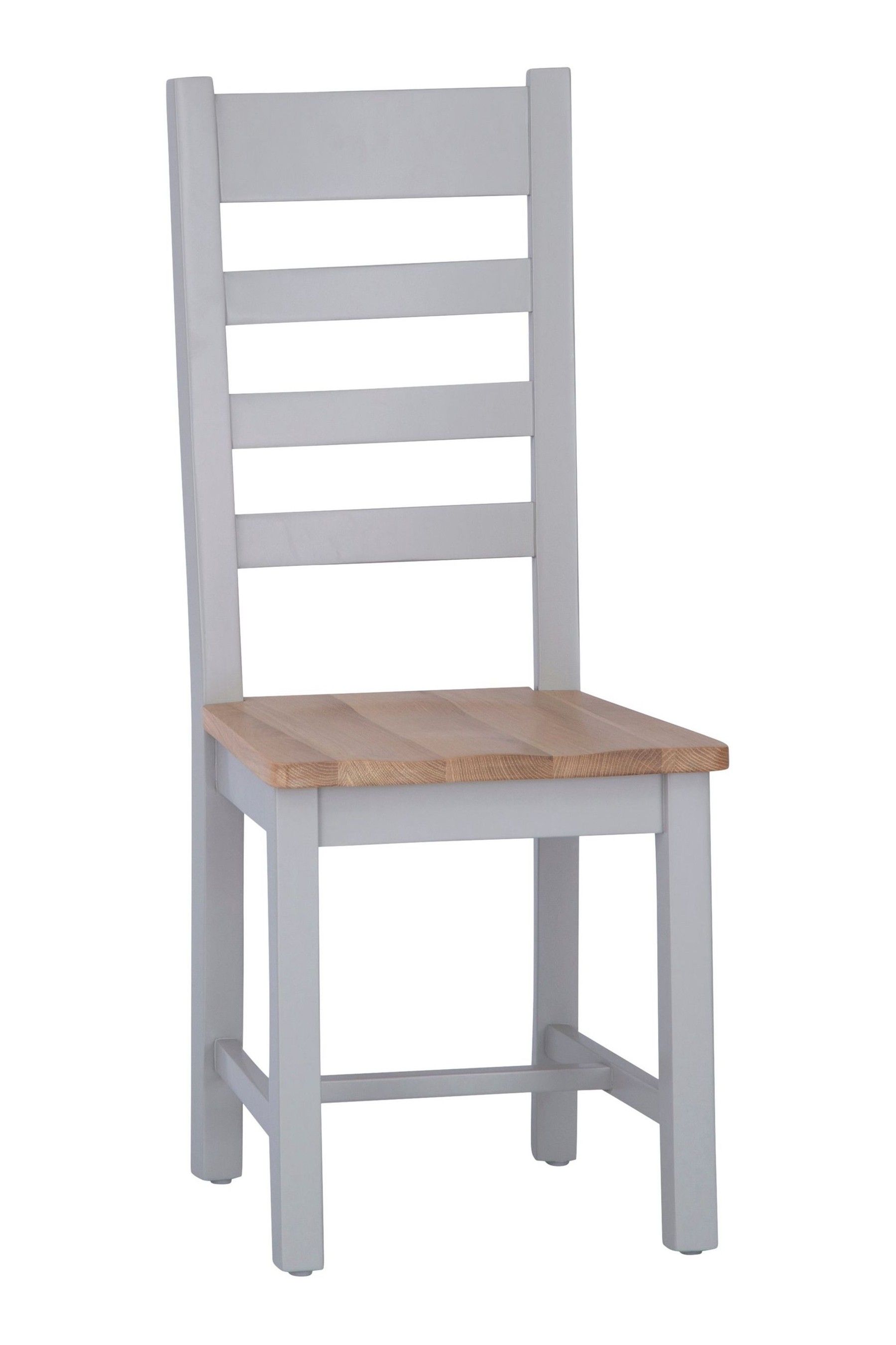 Buy K Interiors Grey Windsor Solid Wood Ladder Back Wooden Dining ...