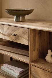 Buy Dark Bronx Chevron Oak Effect Console Table from the Next UK online ...