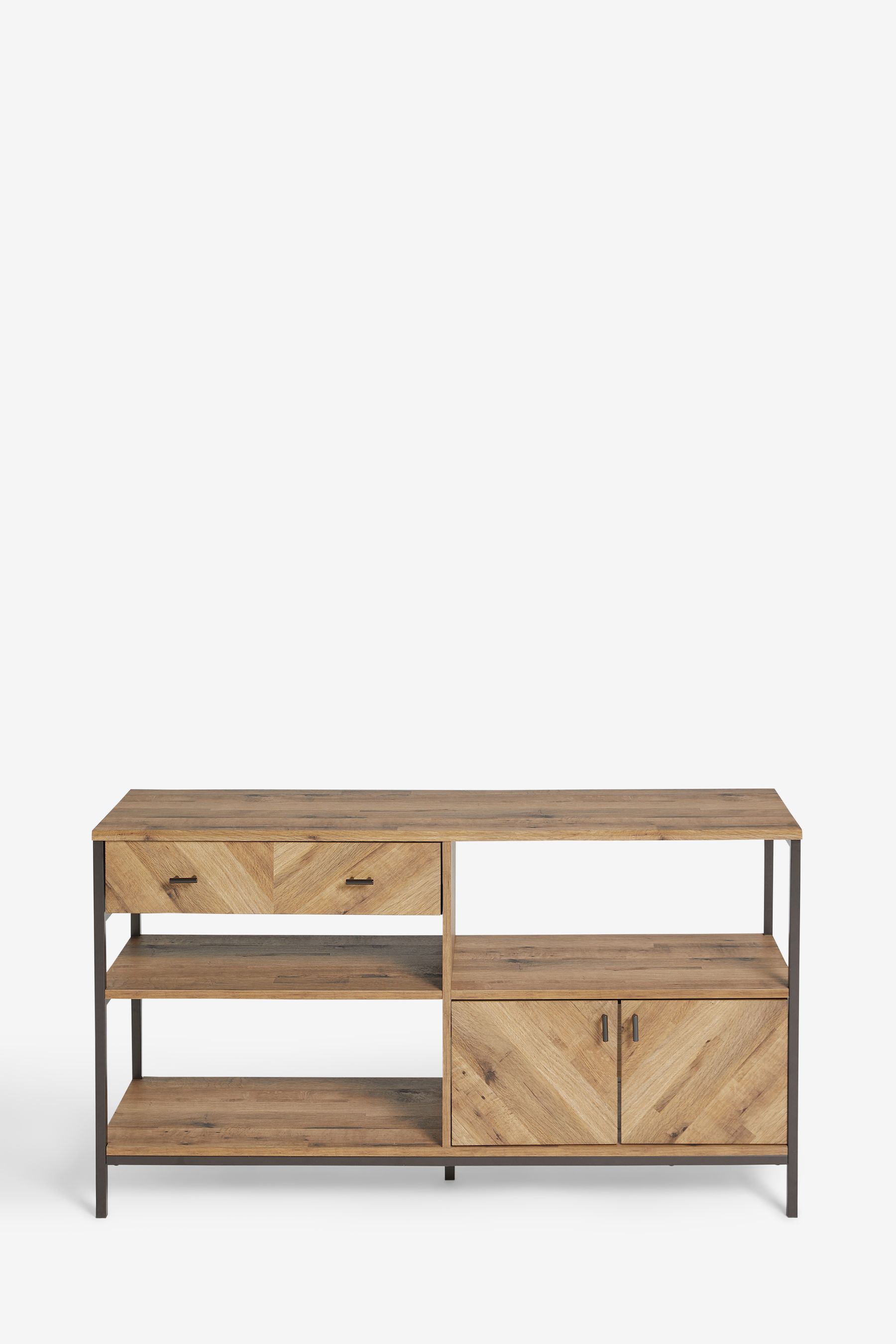Buy Dark Bronx Chevron Oak Effect Console Table from the Next UK online ...