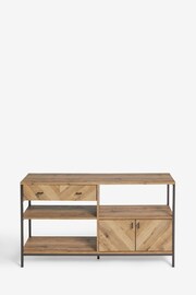 Buy Dark Bronx Chevron Oak Effect Console Table from the Next UK online ...