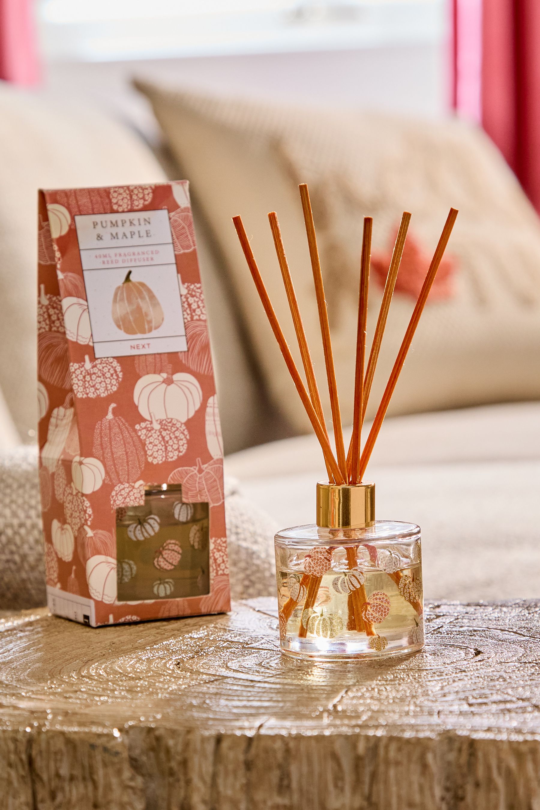 Buy Pumpkin and Maple Fragranced 40ml Reed Diffuser from the Next UK online shop