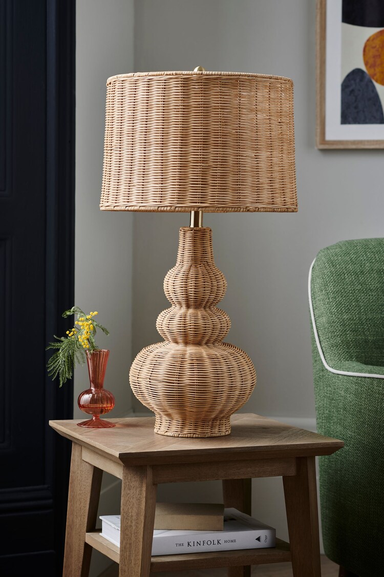Buy Nina Campbell Natural Liana Rattan Table Lamp from the Next UK ...