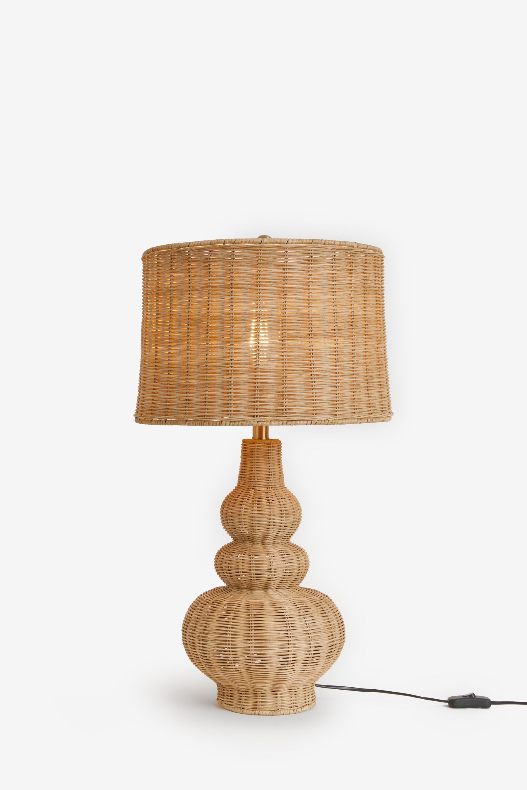 Buy Nina Campbell Natural Liana Rattan Table Lamp from the Next UK ...